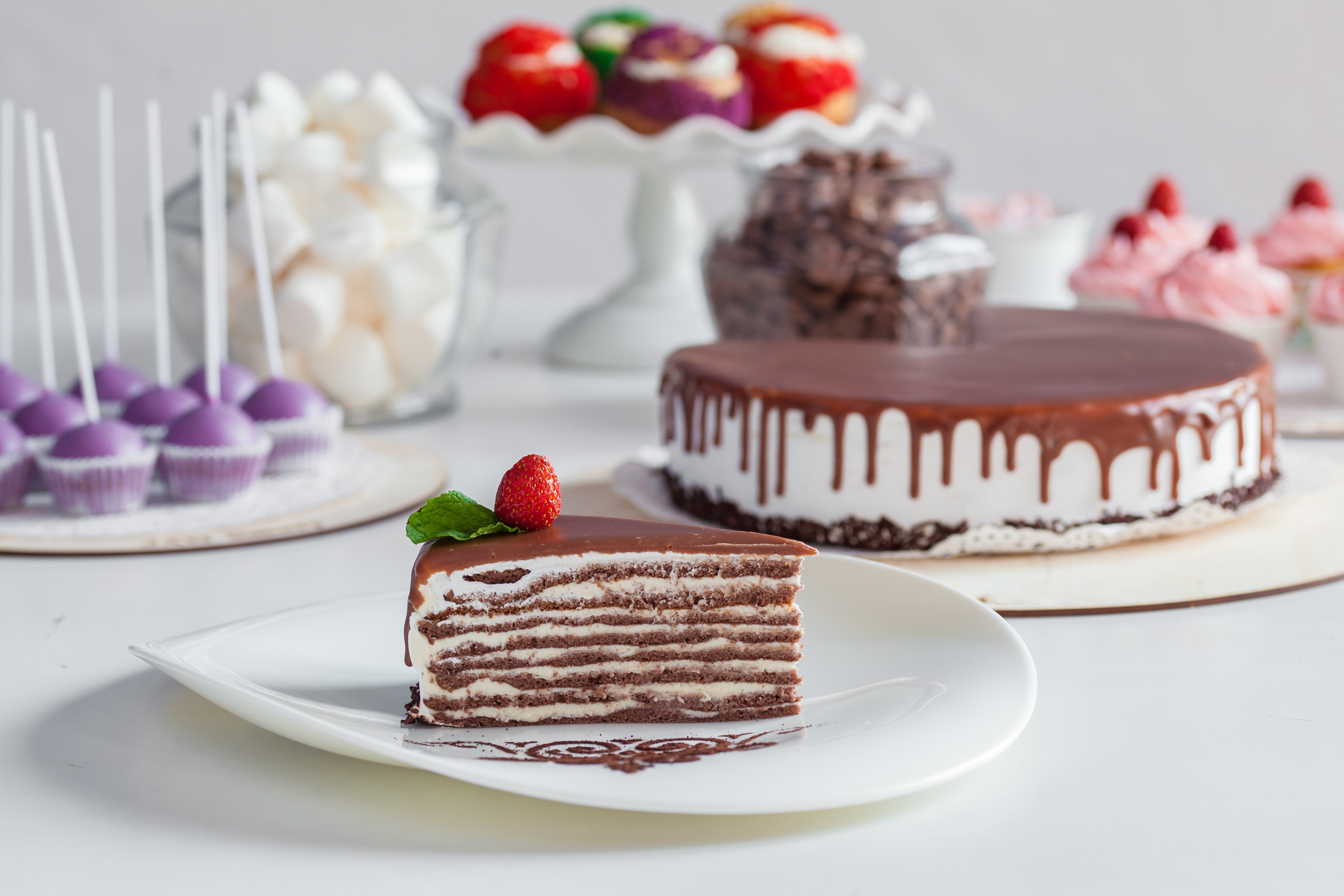 Download Dessert Still Life Pastry Food Cake 4k Ultra HD Wallpaper