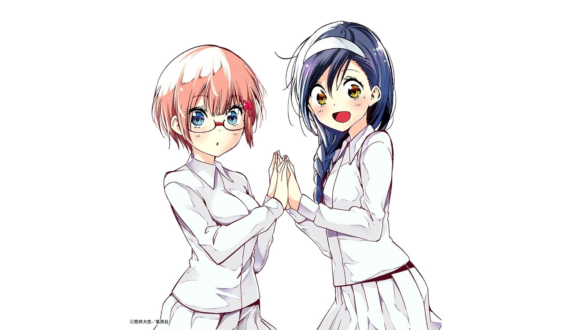 We Never Learn HD Wallpaper: Rizu Ogata & Fumino Furuhashi in Anime Harmony