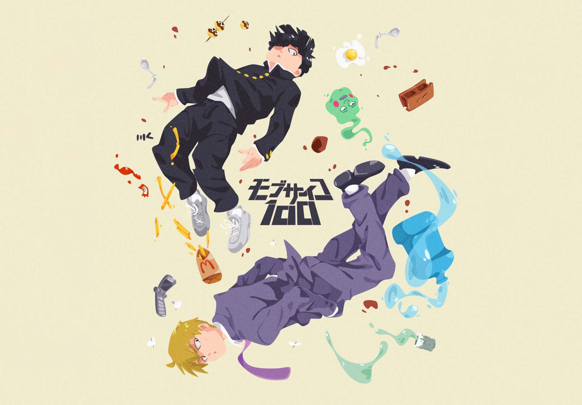 Mob Psycho 100 HD Wallpaper: Ekubo, Reigen & Shigeo by Moutaz K Maudy