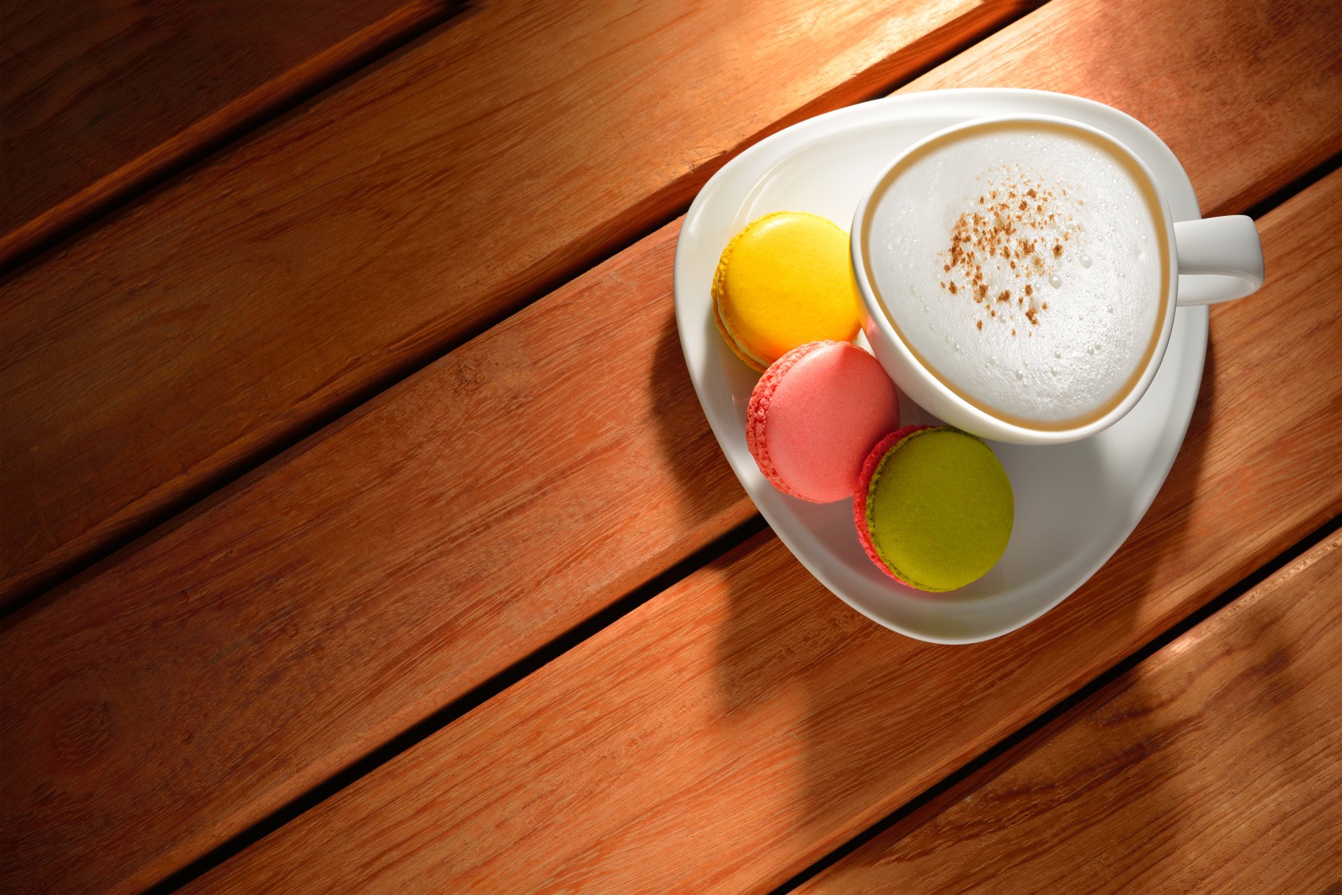 Download Macaron Cup Food Coffee 4k Ultra HD Wallpaper