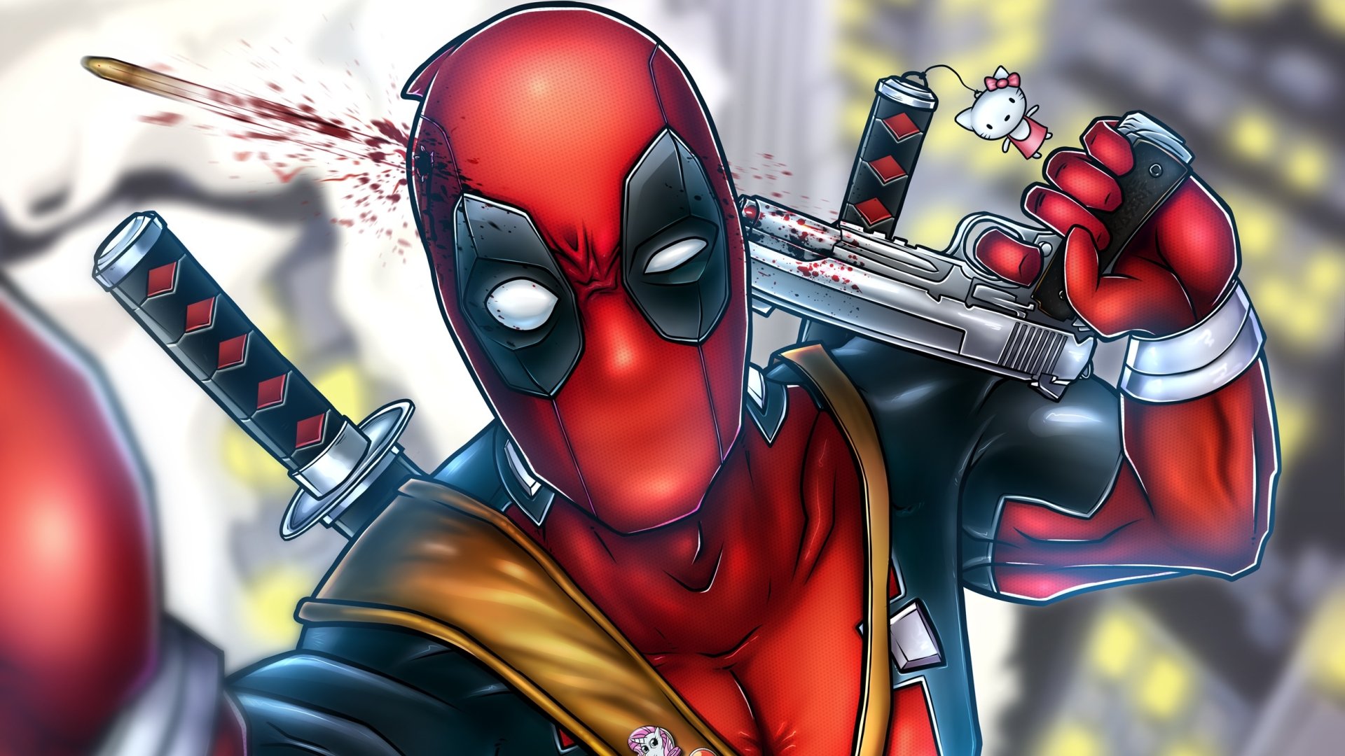 Download Comic Deadpool HD Wallpaper by George Kasent