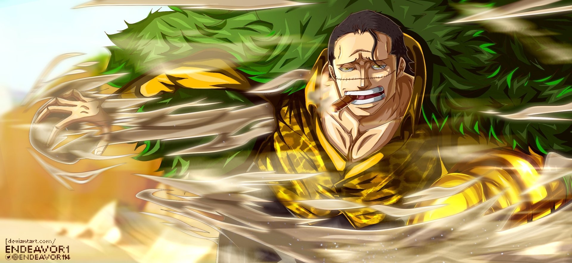 Download Crocodile (One Piece) Anime One Piece HD Wallpaper by ENDEAVOR1