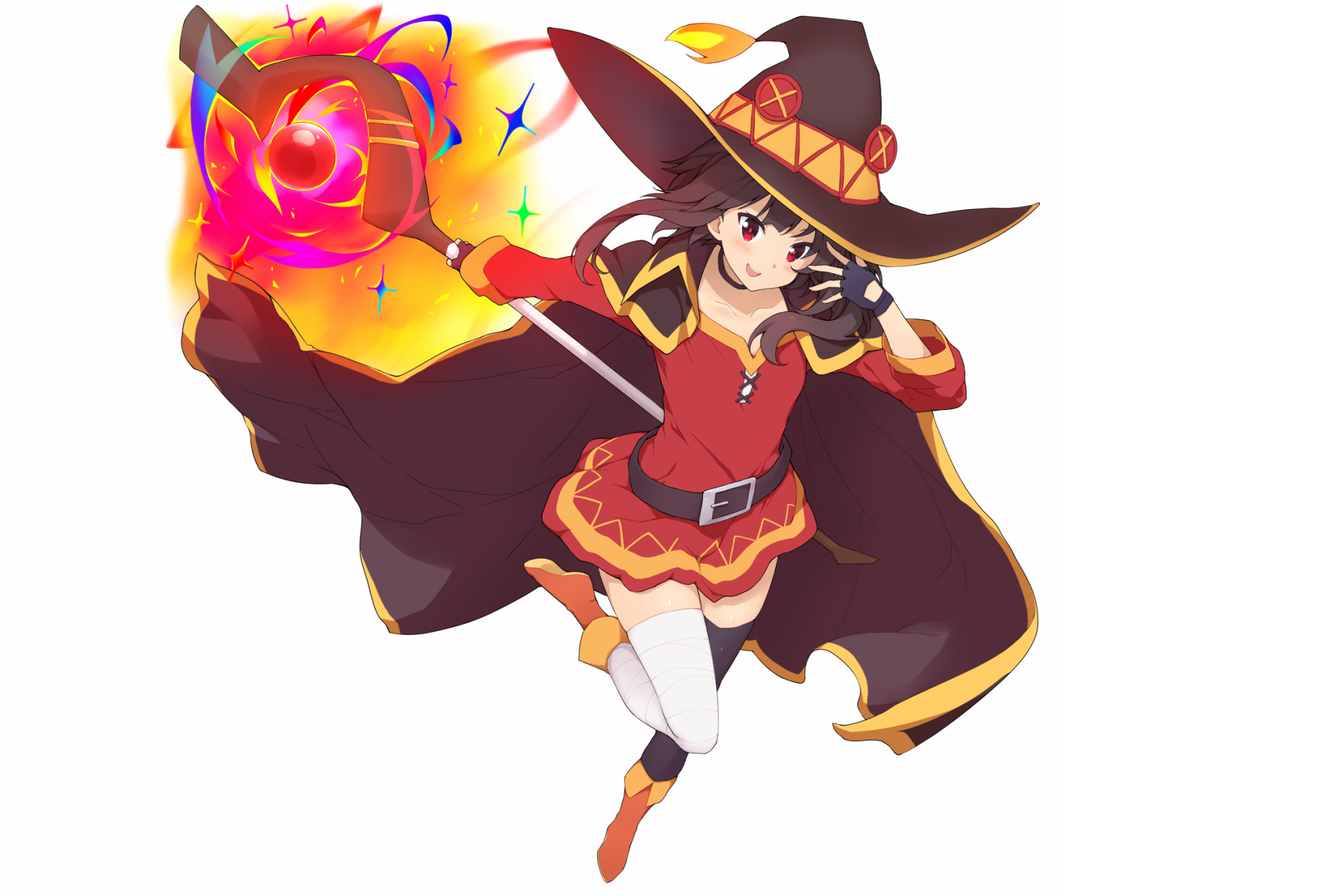 Megumin HD Wallpaper - KonoSuba’s Explosive Magic Moment! by ジャムペン