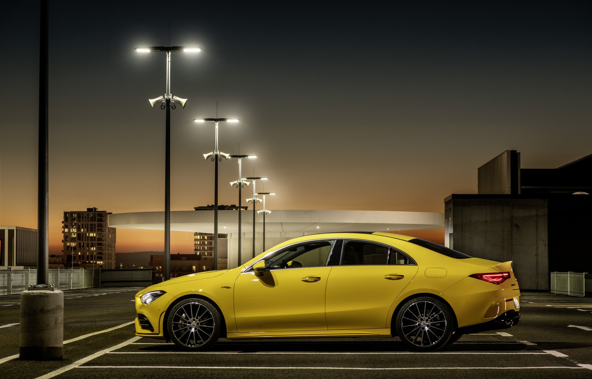 Download Yellow Car Car Mercedes-Benz Vehicle Mercedes-Benz CLA-Class ...