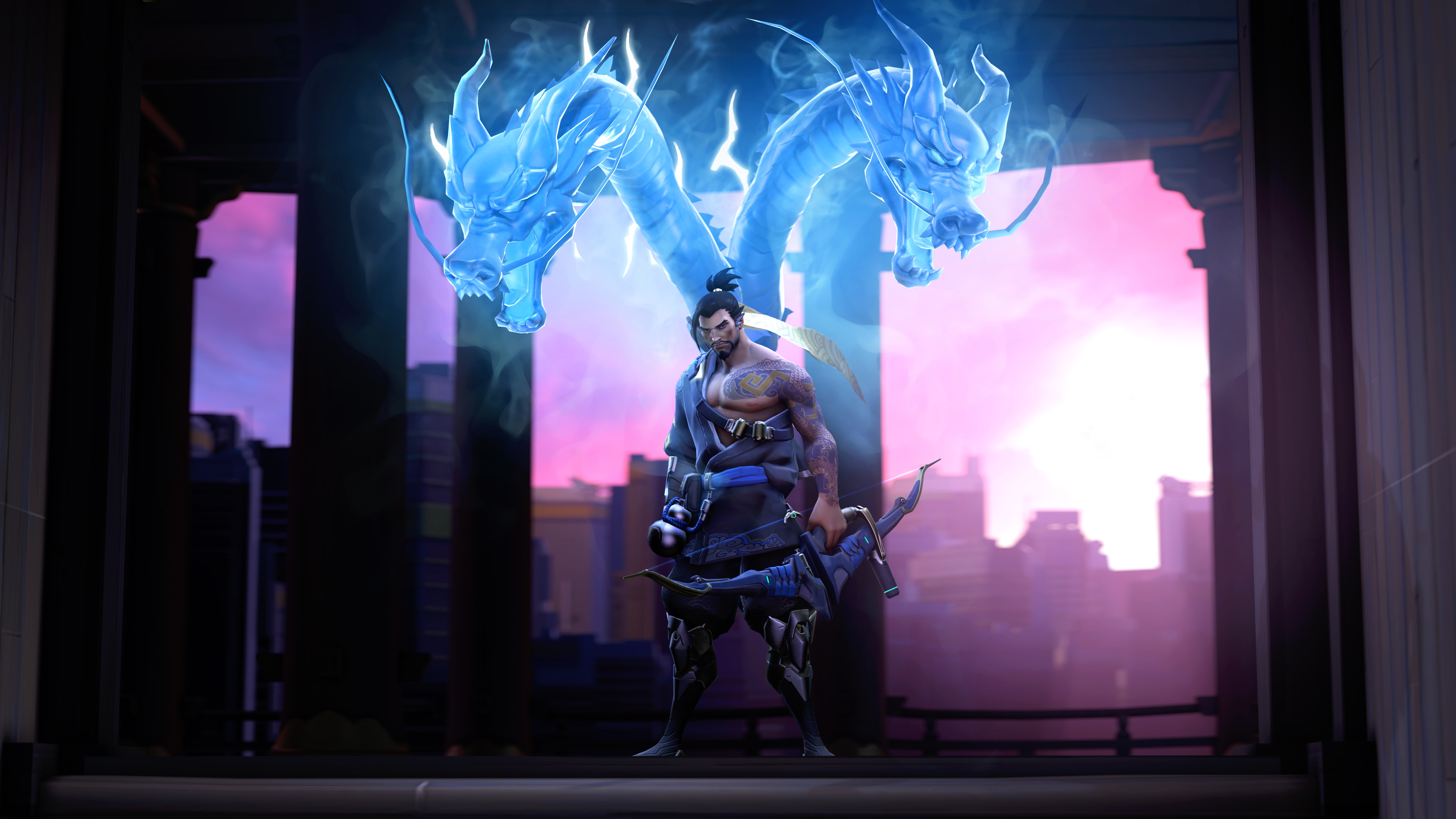 Download Hanzo (Overwatch) Video Game Overwatch 4k Ultra HD Wallpaper