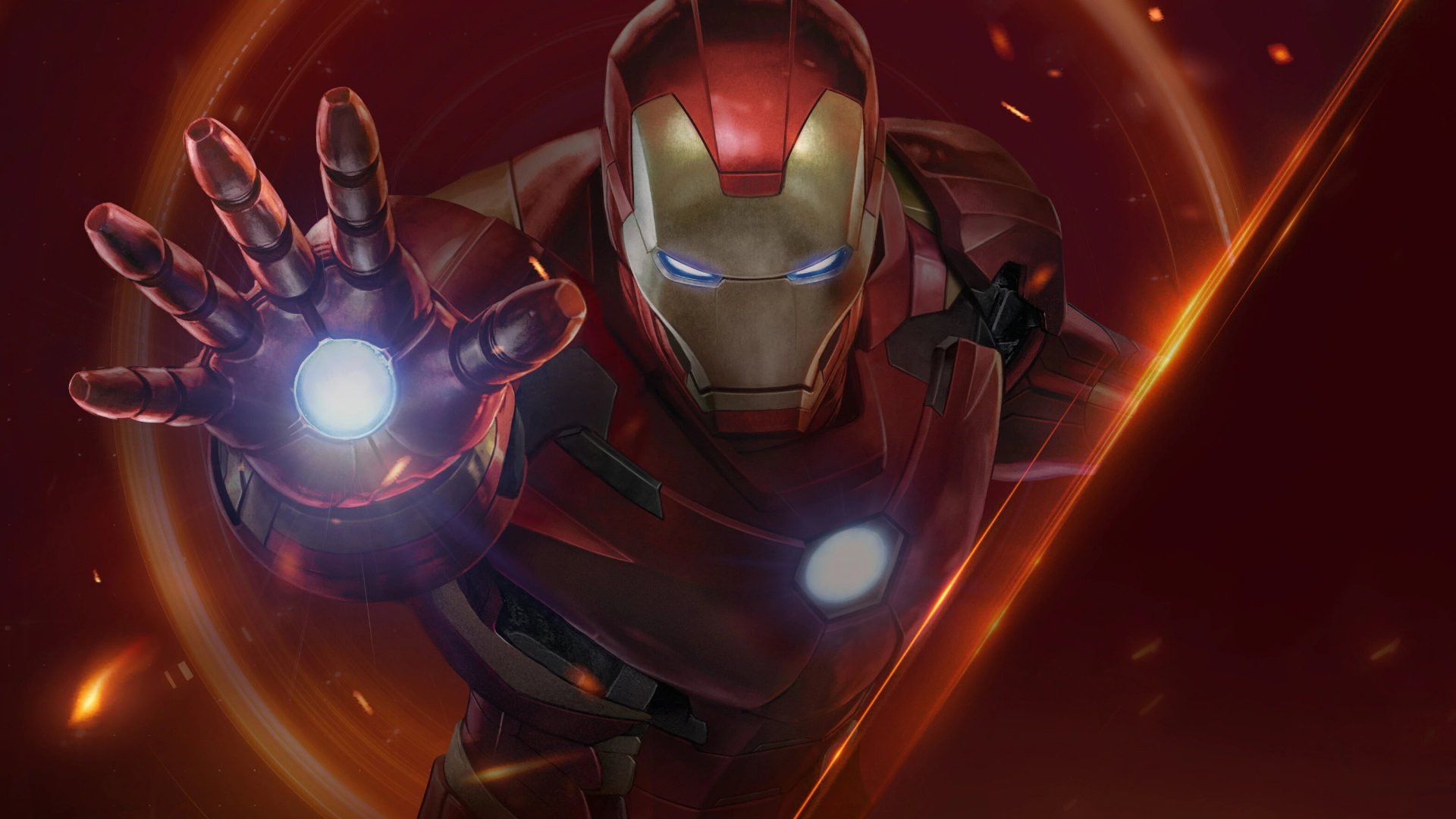 Iron Man HD Comic Wallpaper: Heroic Energy Unleashed | 3136x1764 ...