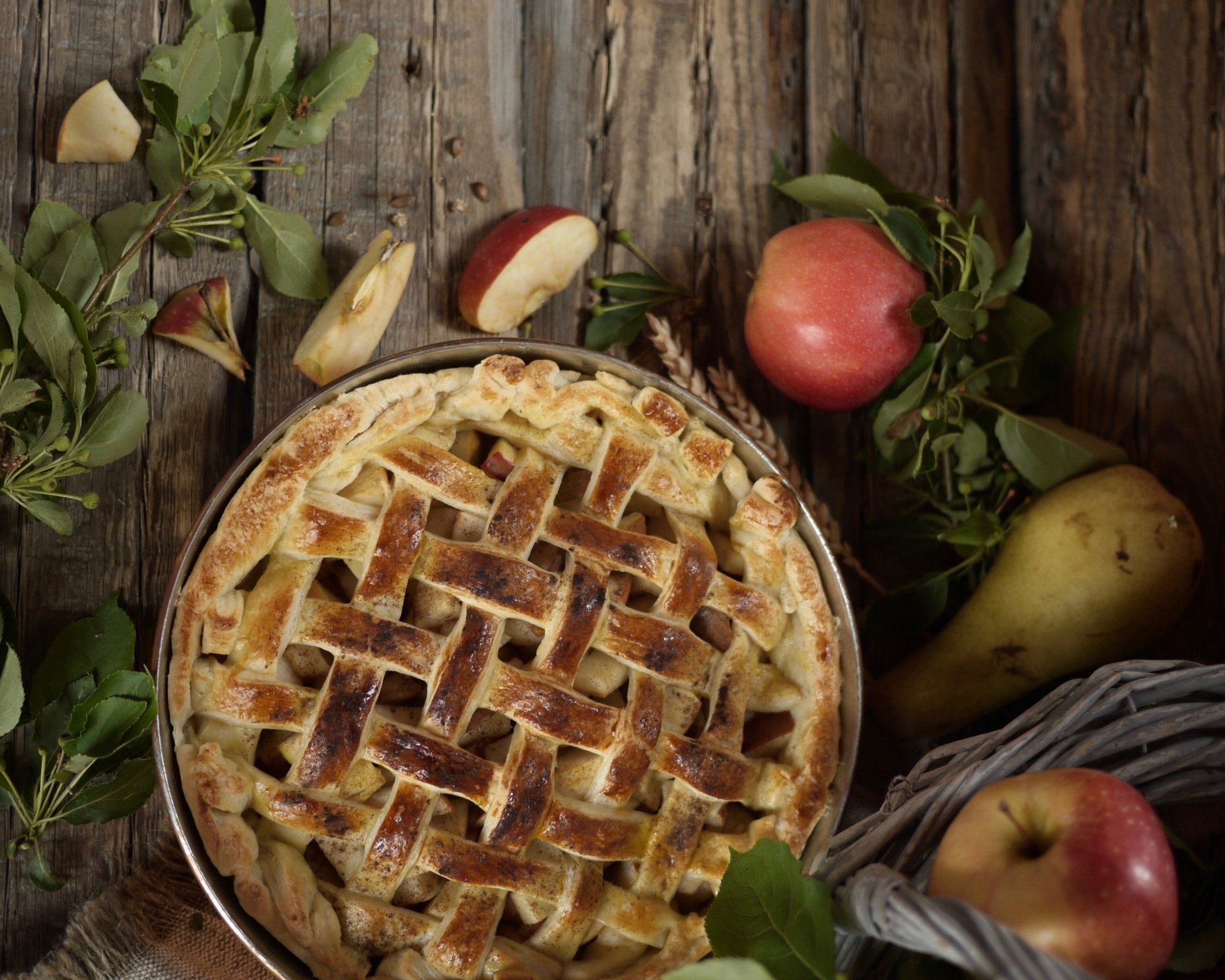 Download Still Life Baking Apple Food Pie HD Wallpaper | 3300x2640 ...