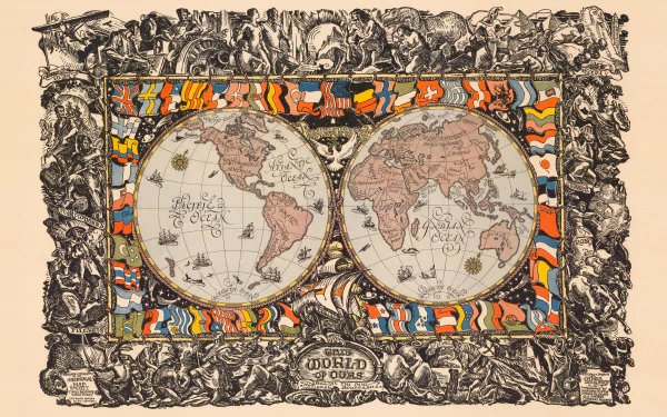 World Map 8k Wallpapers