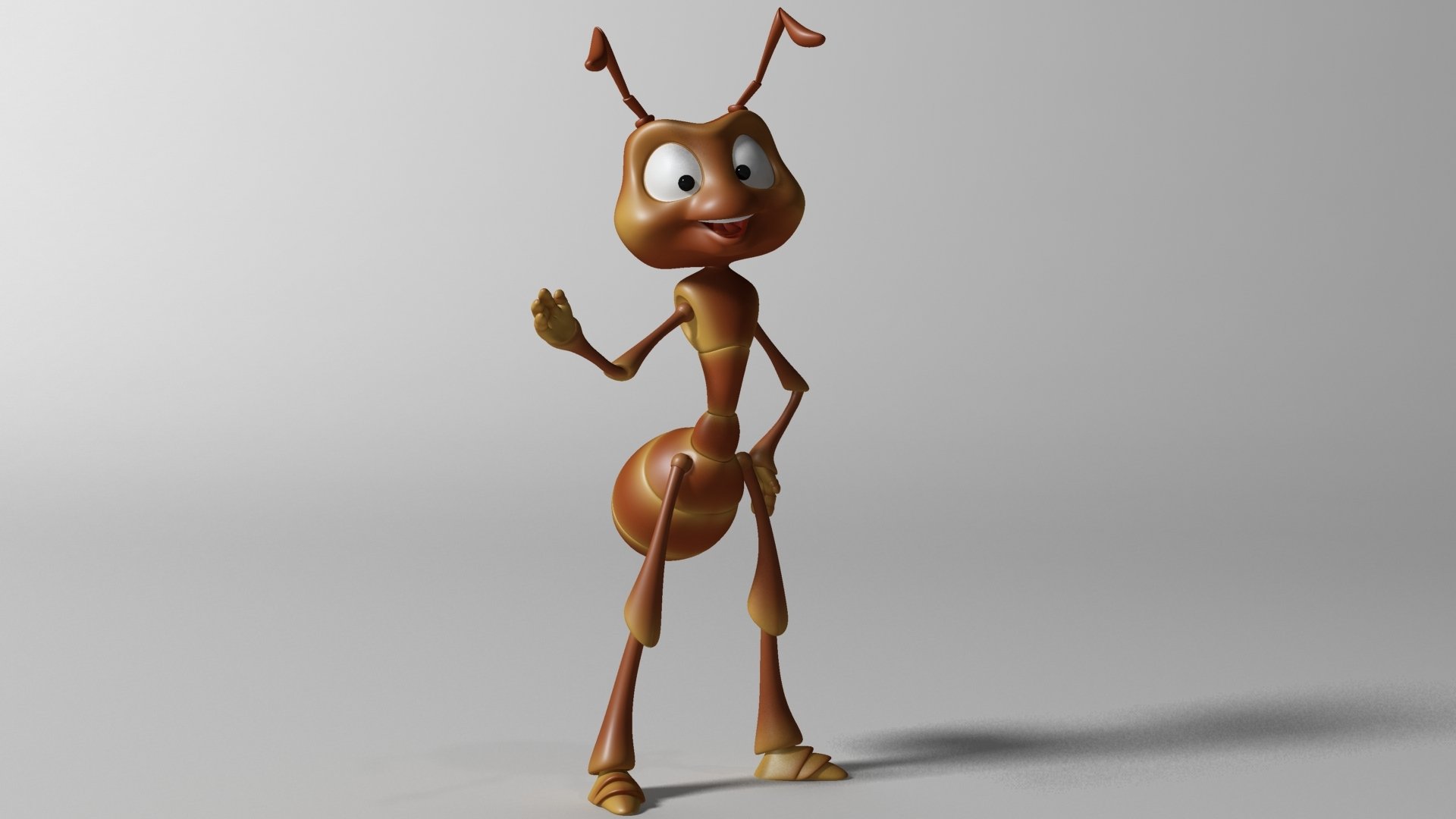 Download 3D Ant Cartoon Animal CGI HD Wallpaper by supercigale