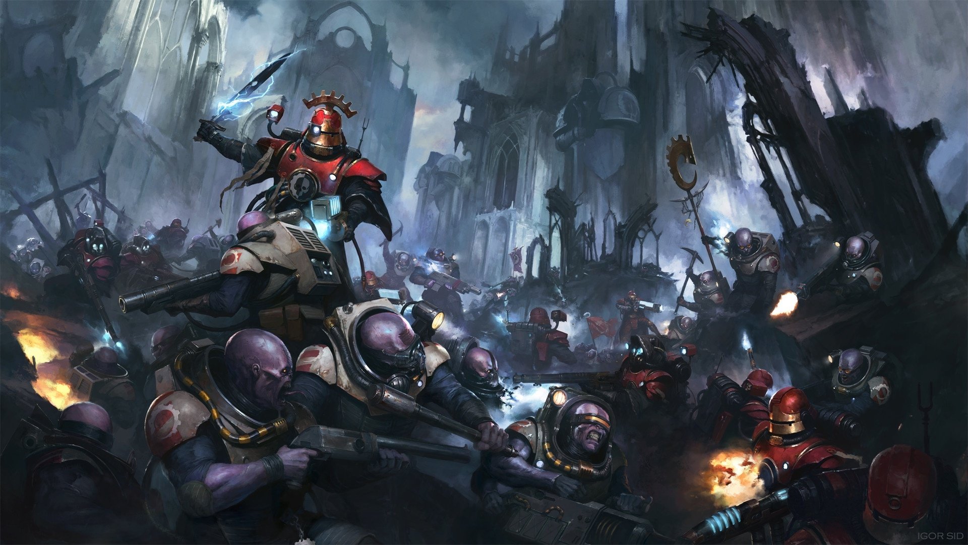 Download Warrior Battle Video Game Warhammer 40k HD Wallpaper