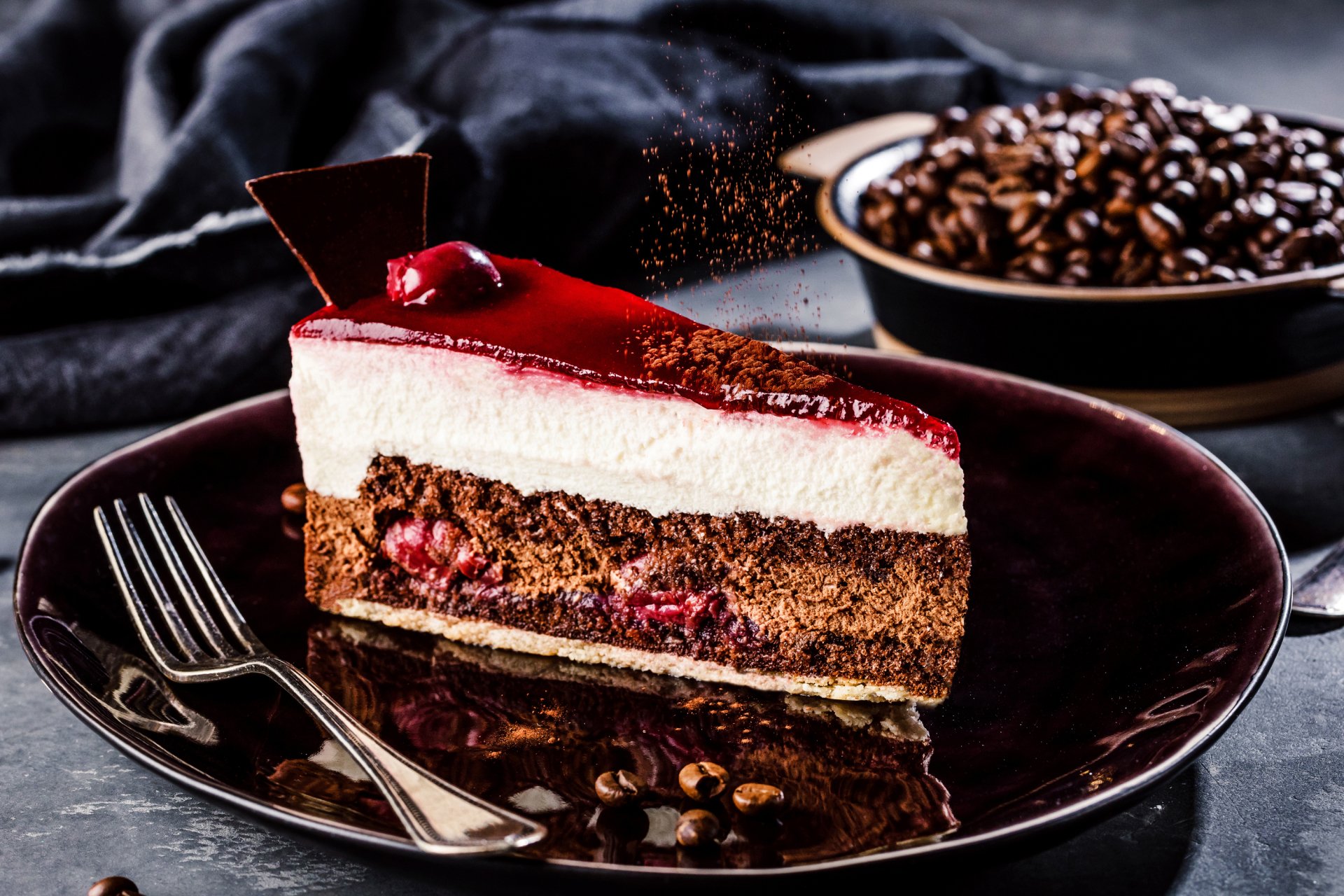 Download Pastry Coffee Beans Still Life Cake Food Dessert HD Wallpaper ...
