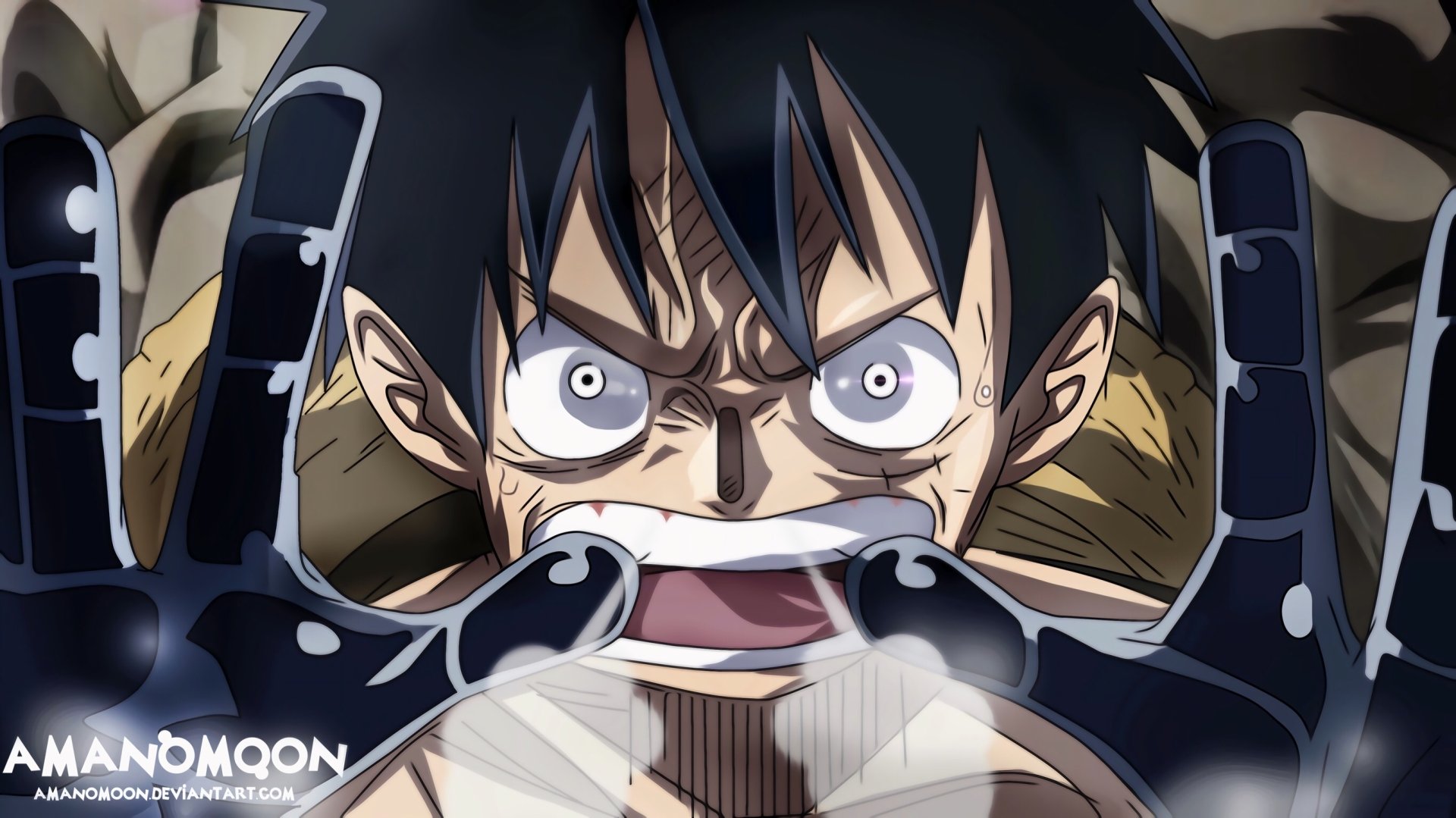 Download Monkey D. Luffy Anime One Piece HD Wallpaper by Amanomoon ...