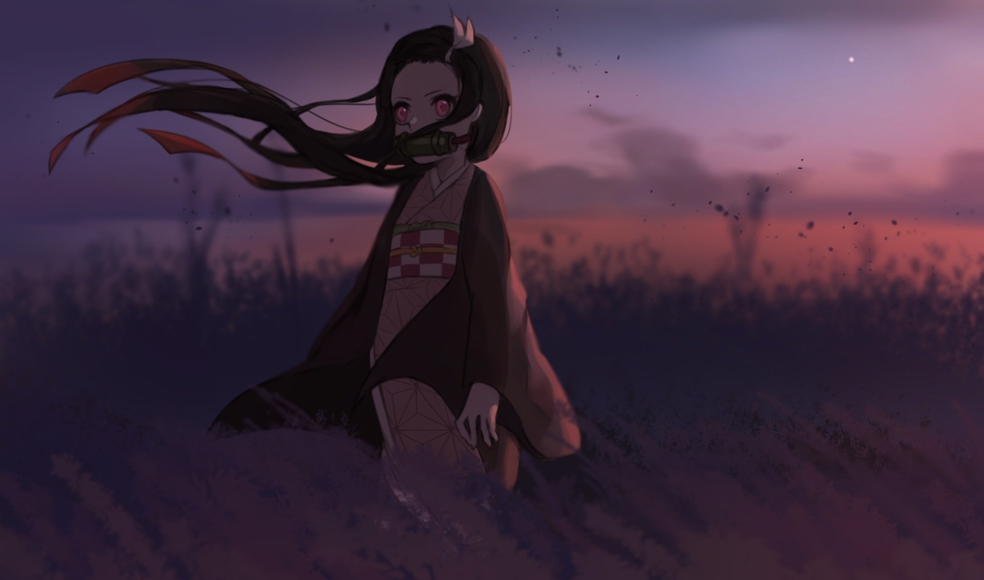 Nezuko Kamado Twilight HD Wallpaper | Demon Slayer: Kimetsu no Yaiba ...