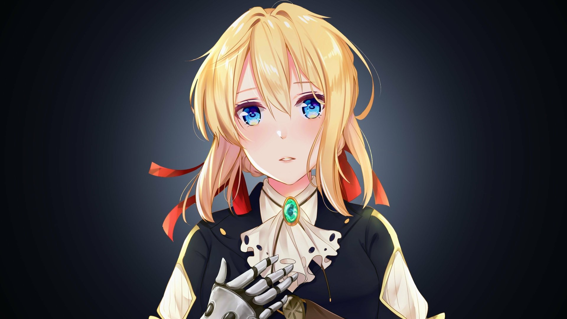 Violet Evergarden 4K Ultra HD Anime Wallpaper – Elegant Character Portrait