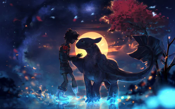 Hiccup & Toothless in 8K: Hidden World Bond