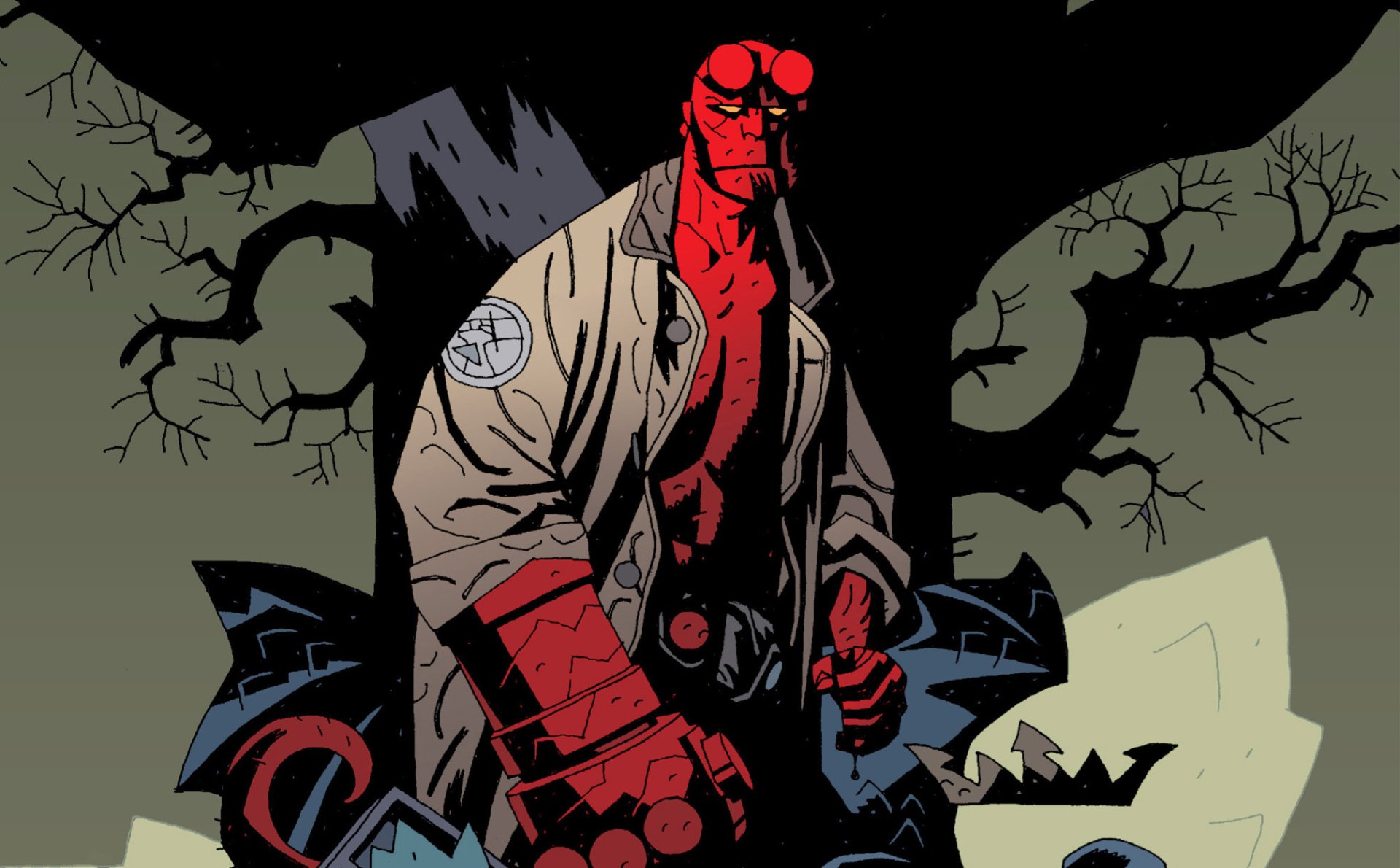 Download Comic Hellboy HD Wallpaper