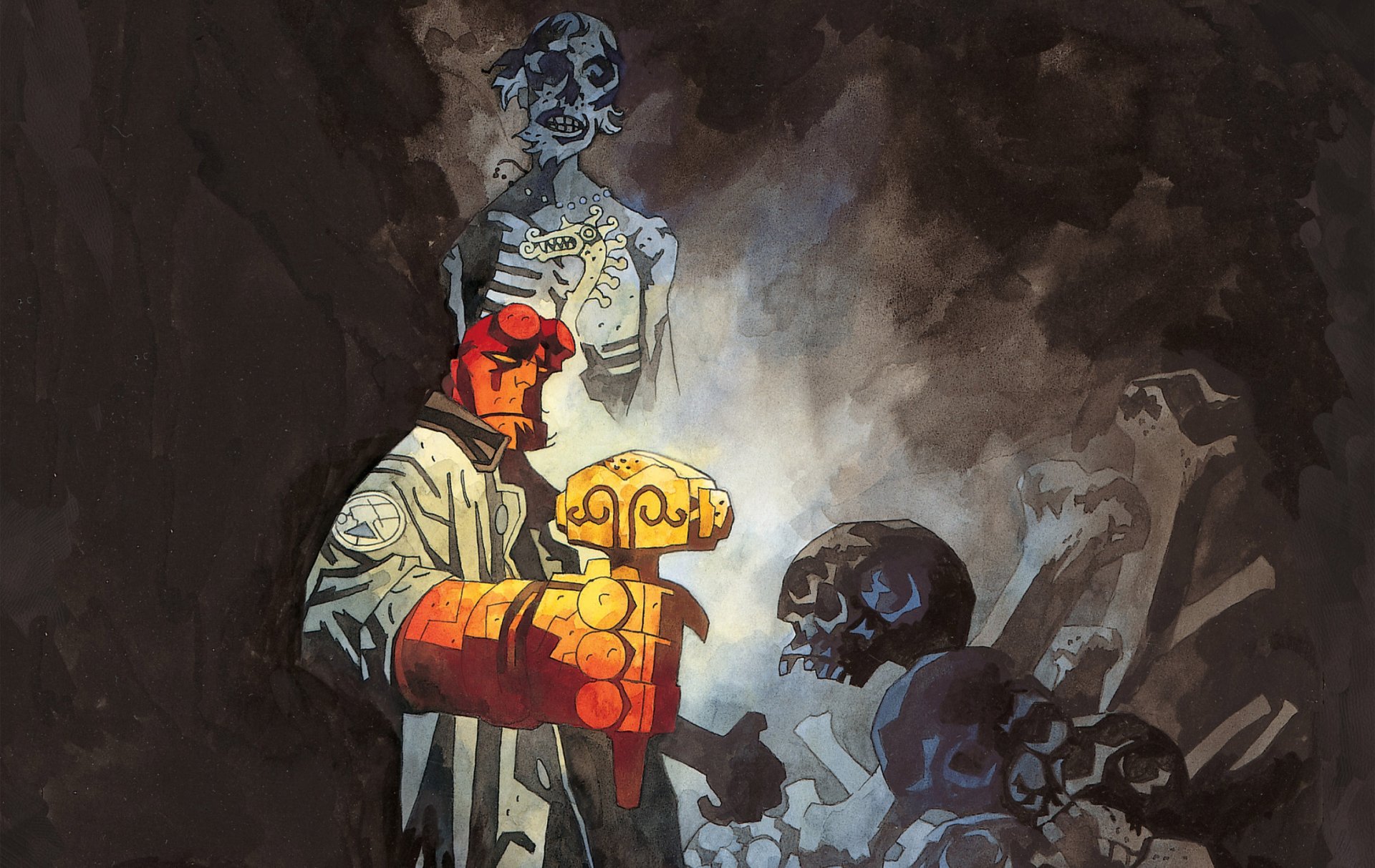 Download Comic Hellboy HD Wallpaper | 2292x1448 | Wallpaper Abyss