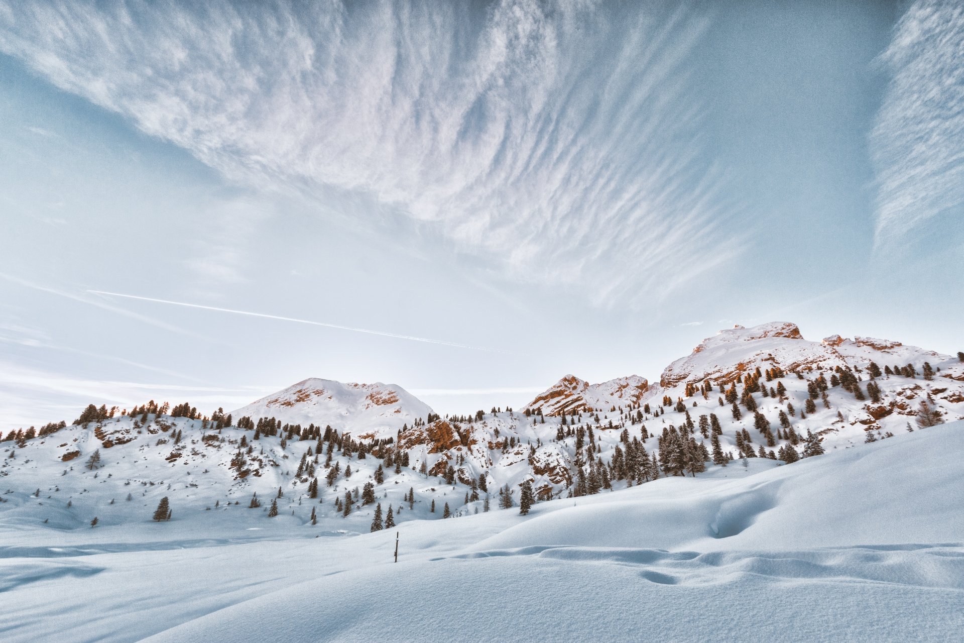 Download Winter Landscape Snow Nature Mountain Snowy Mountain 4k Ultra ...