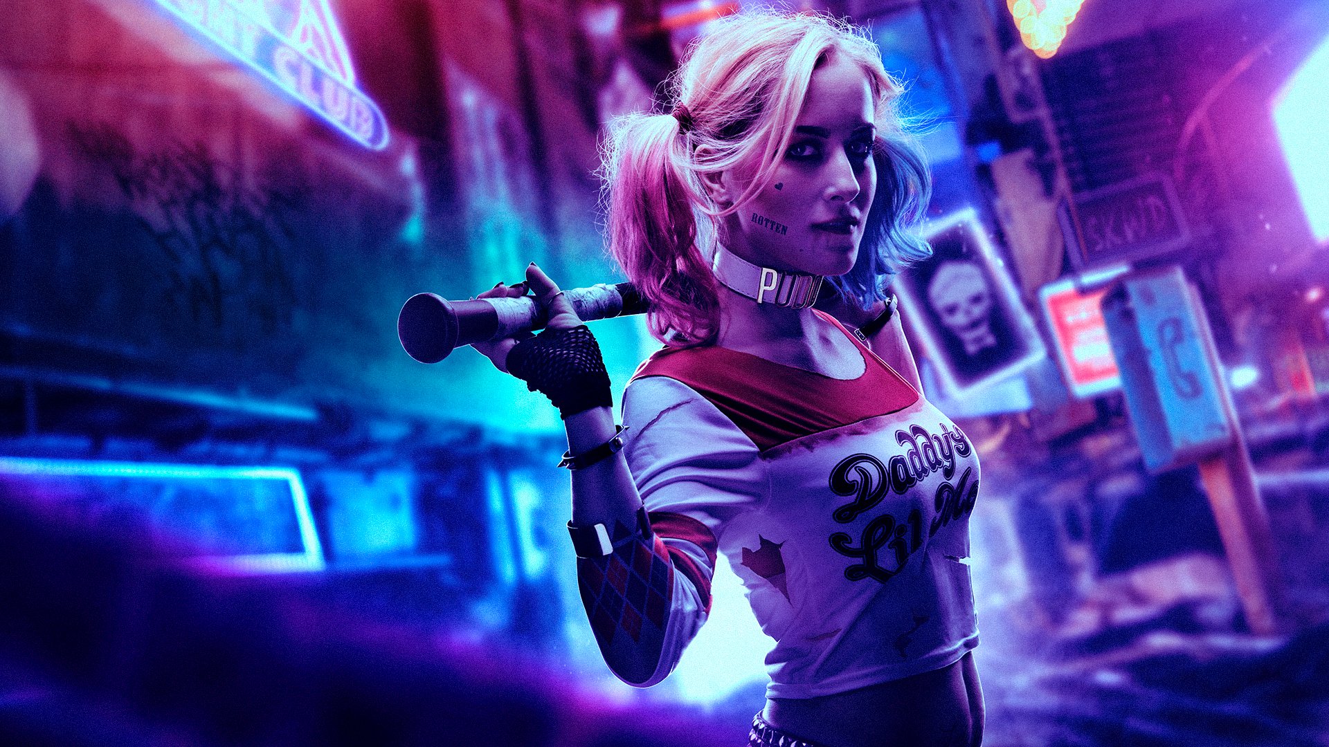Download Harley Quinn DC Comics Woman Cosplay HD Wallpaper by DREW ...