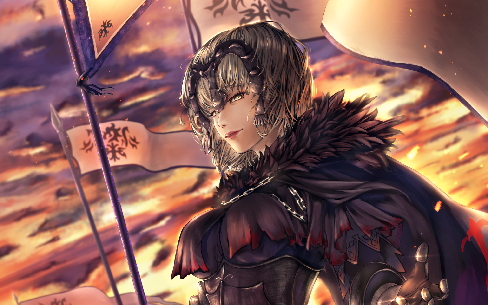 Download Banner Yellow Eyes Avenger (Fate/Grand Order) Jeanne D'Arc ...