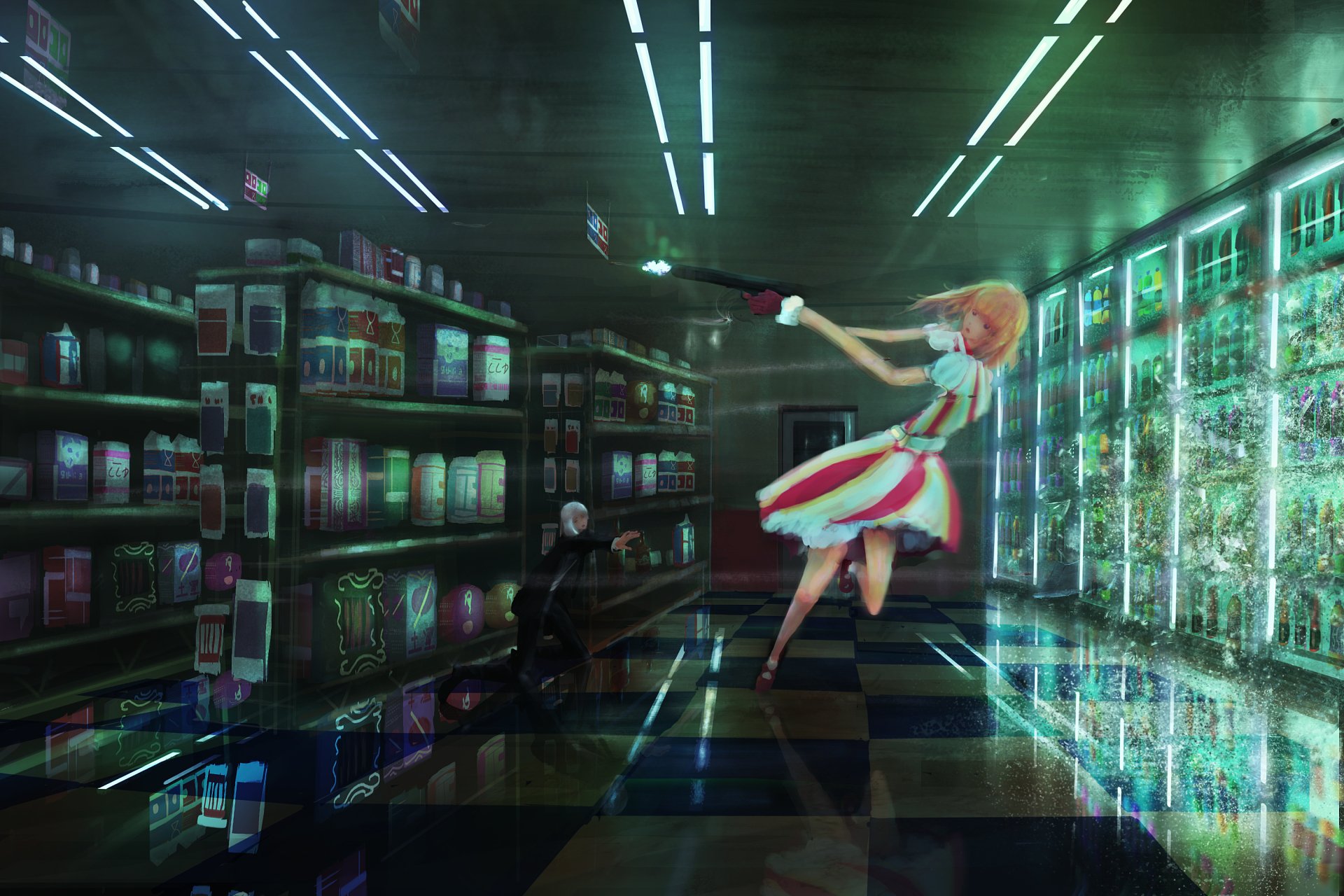 Download Shop Anime Original HD Wallpaper by ナコモ