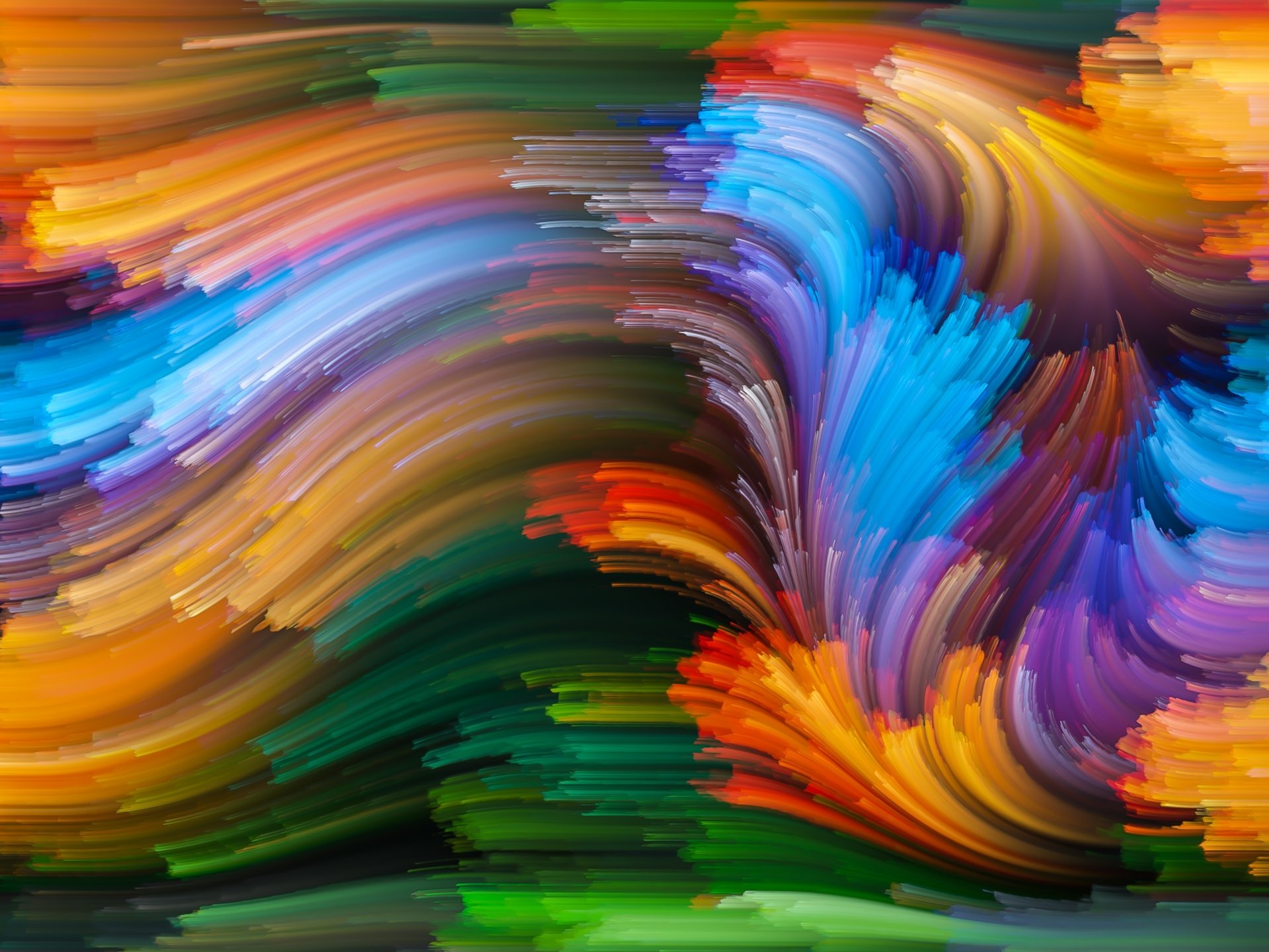 Vivid Flow — 2K QHD Abstract Colorwave Wallpaper | 3600x2700 ...