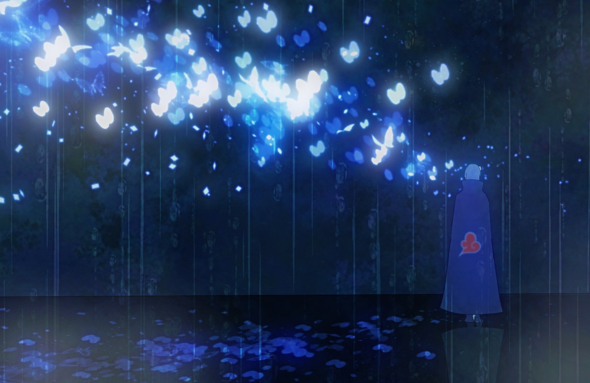 Konan’s Blue Butterfly Night | HD Naruto Anime Wallpaper