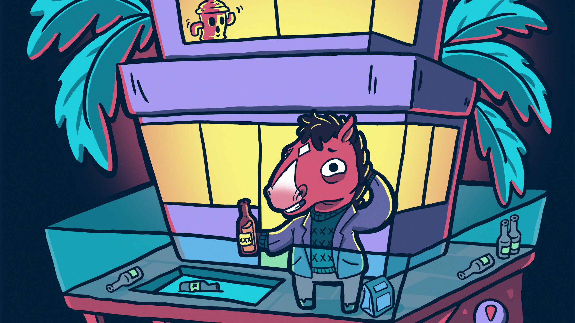 Download TV Show BoJack Horseman HD Wallpaper by Ana Hurtado Collado