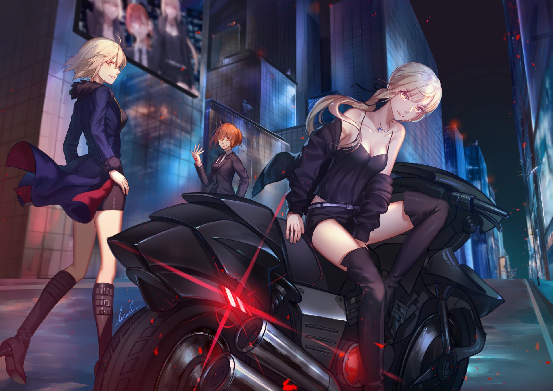 Download Bike Fujimaru Ritsuka Saber Alter Avenger (Fate/Grand Order) Artoria Pendragon (Alter ...