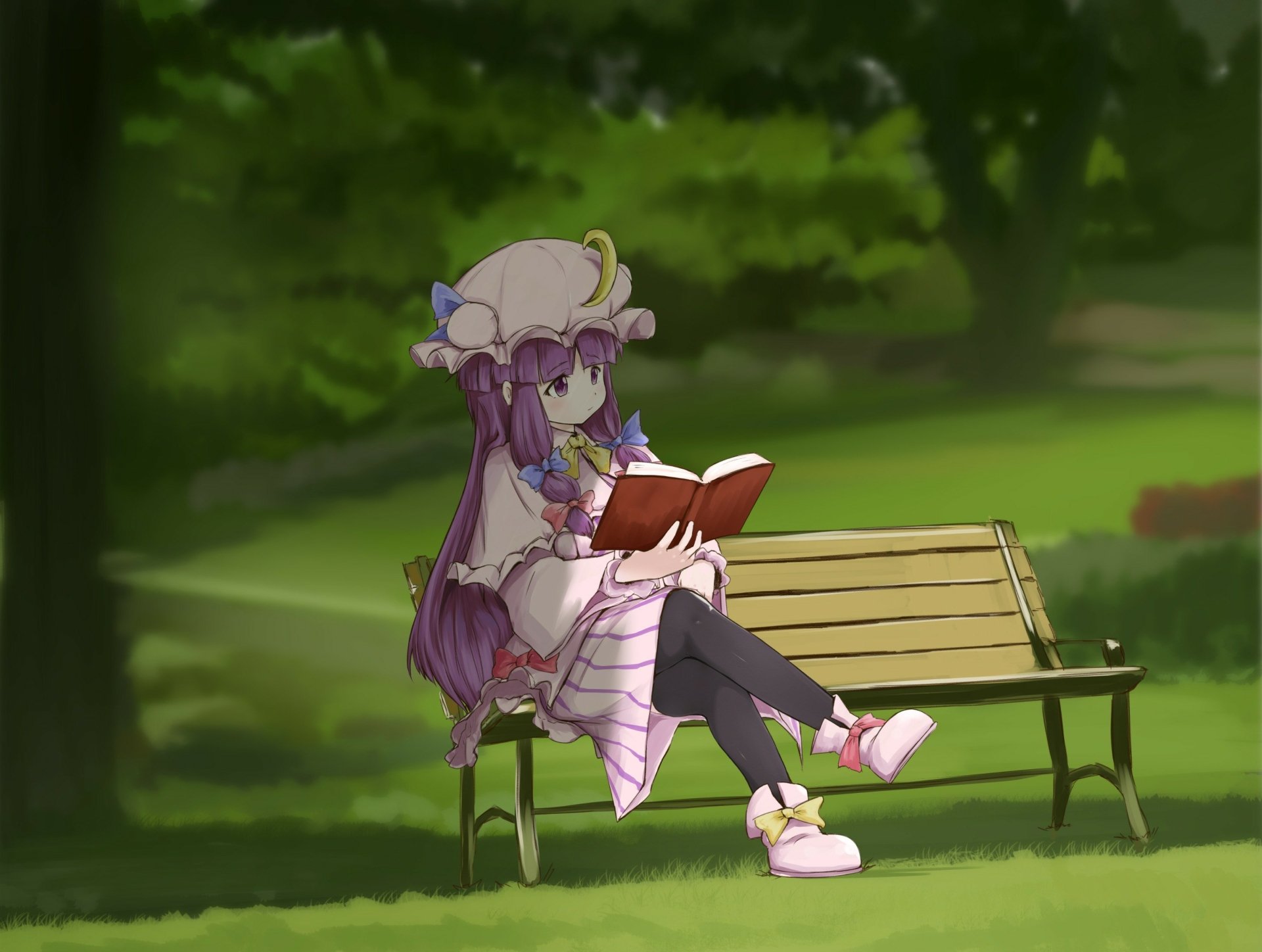 Patchouli's 2K Touhou Reading Wallpaper | 3364x2537 | Wallpaper Abyss
