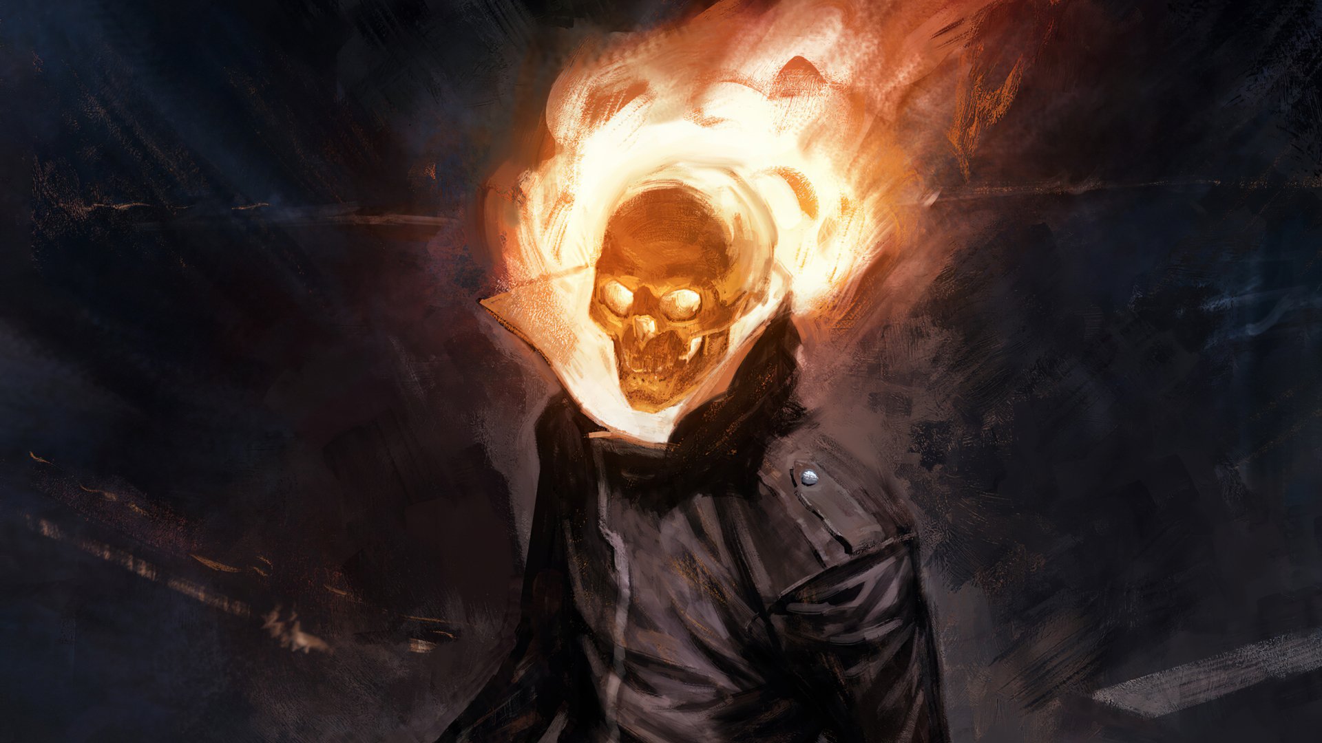 Download Comic Ghost Rider HD Wallpaper by Dimitri Chappuis