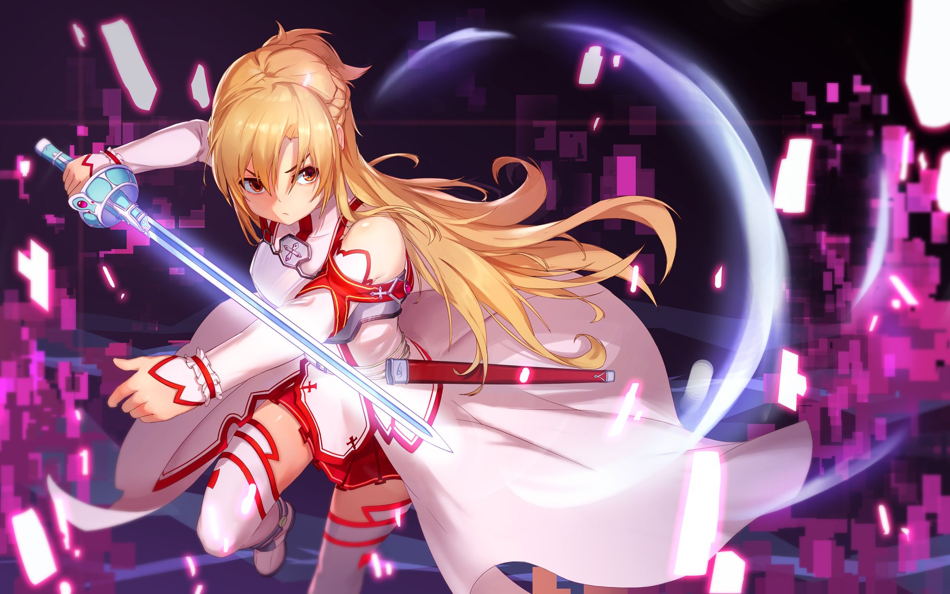 Download Asuna Yuuki Anime Sword Art Online HD Wallpaper by V.Ghost