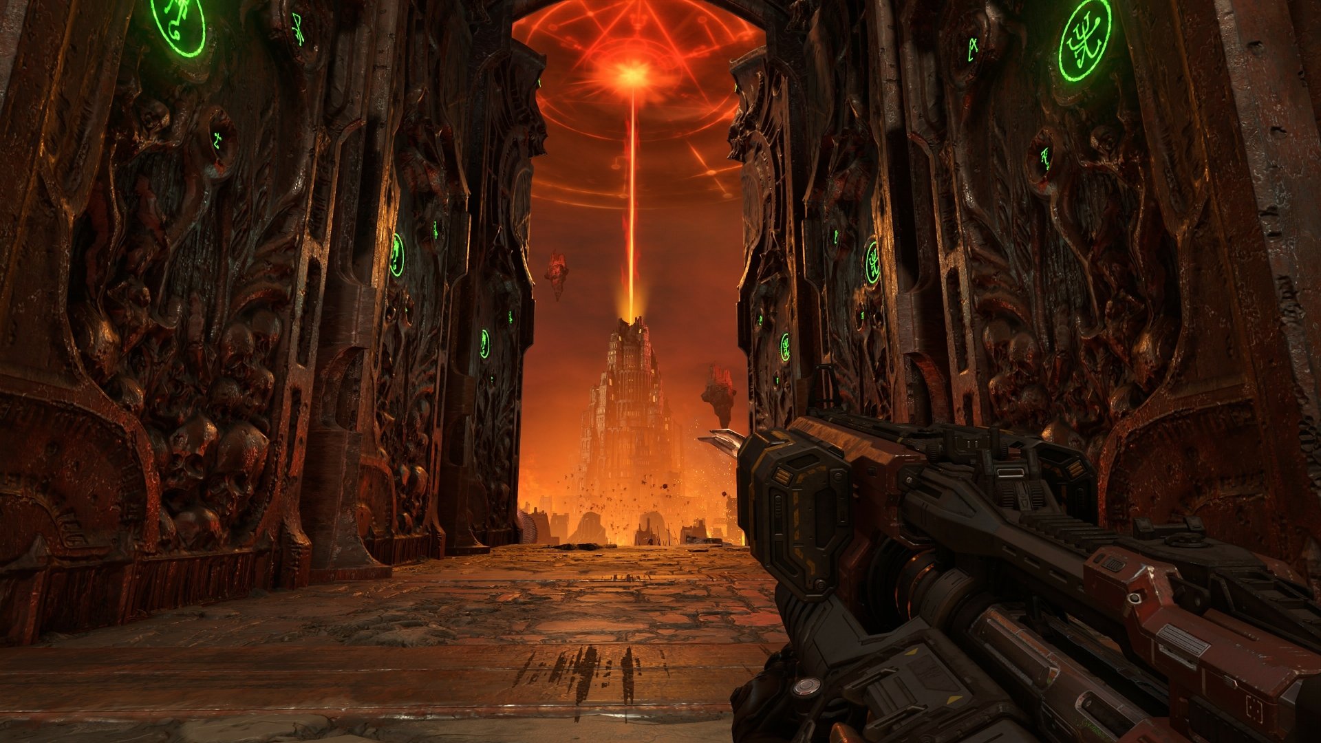 Doom Eternal 4K Ultra HD: Epic Video Game Battlescape Wallpaper