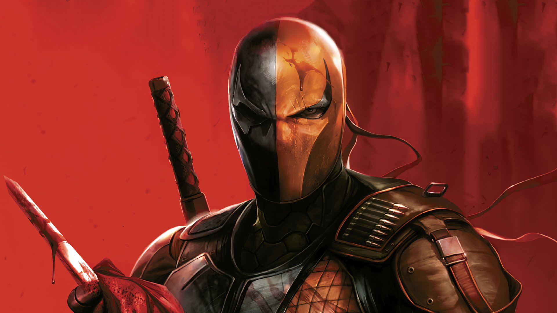 Download DC Comics Comic Deathstroke 4k Ultra HD Wallpaper