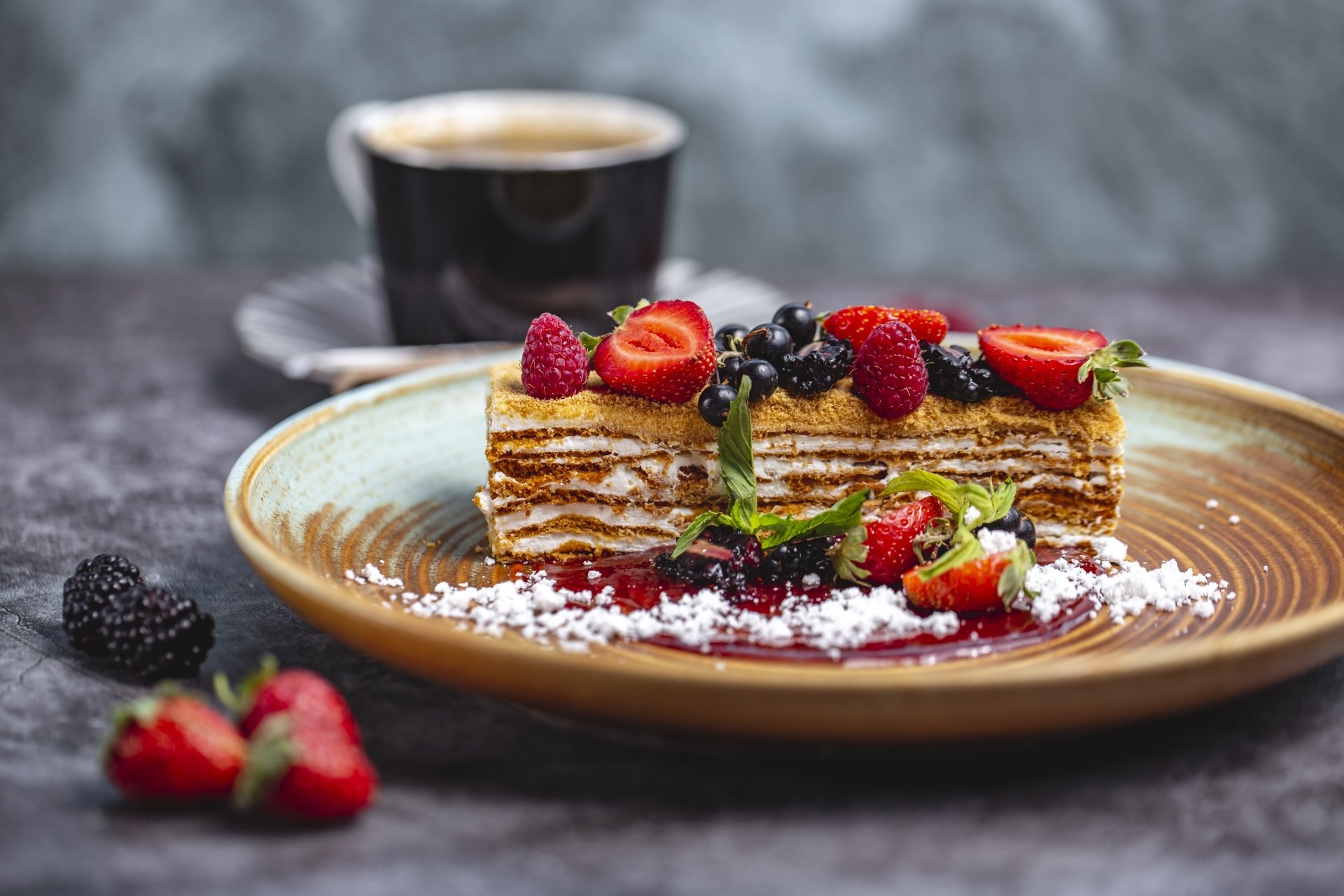 Download Still Life Fruit Berry Pastry Food Dessert 4k Ultra HD Wallpaper