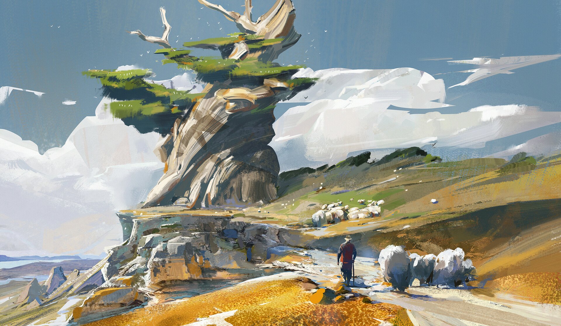 Download Fantasy Landscape Fantasy Landscape HD Wallpaper