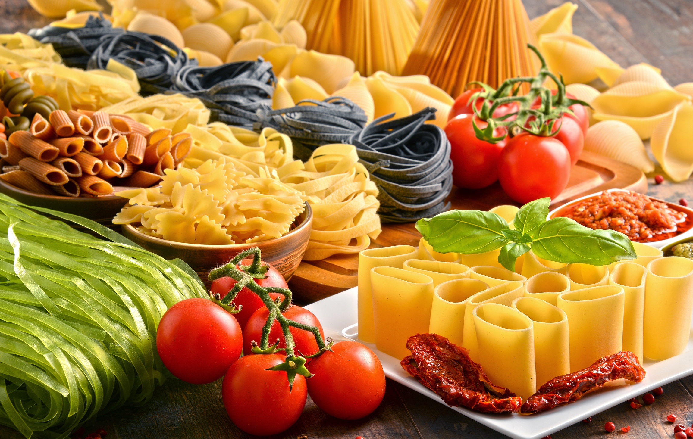 Download Still Life Tomato Food Pasta HD Wallpaper