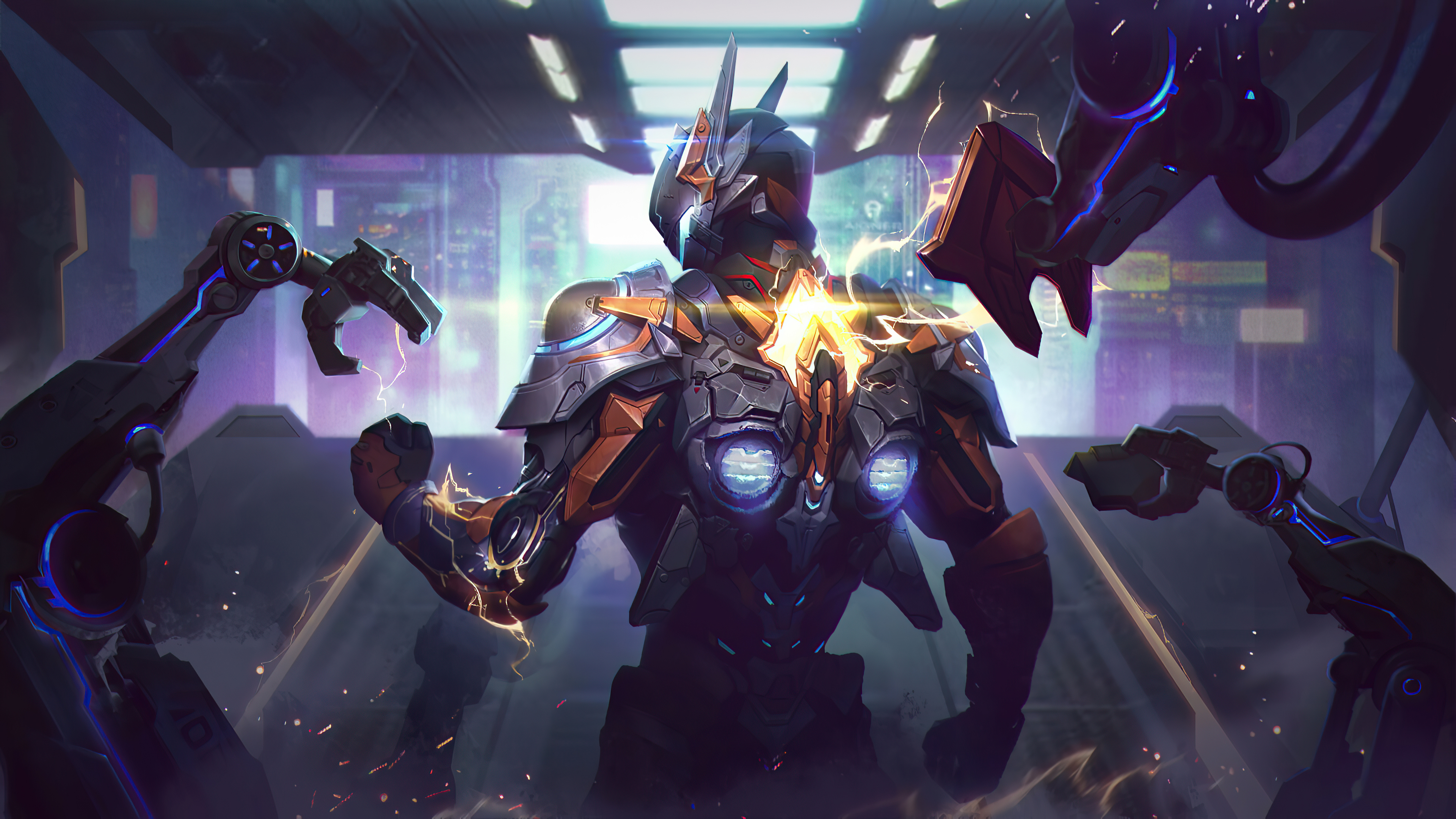 Download Sci Fi Robot 4k Ultra HD Wallpaper by Yoha Xu