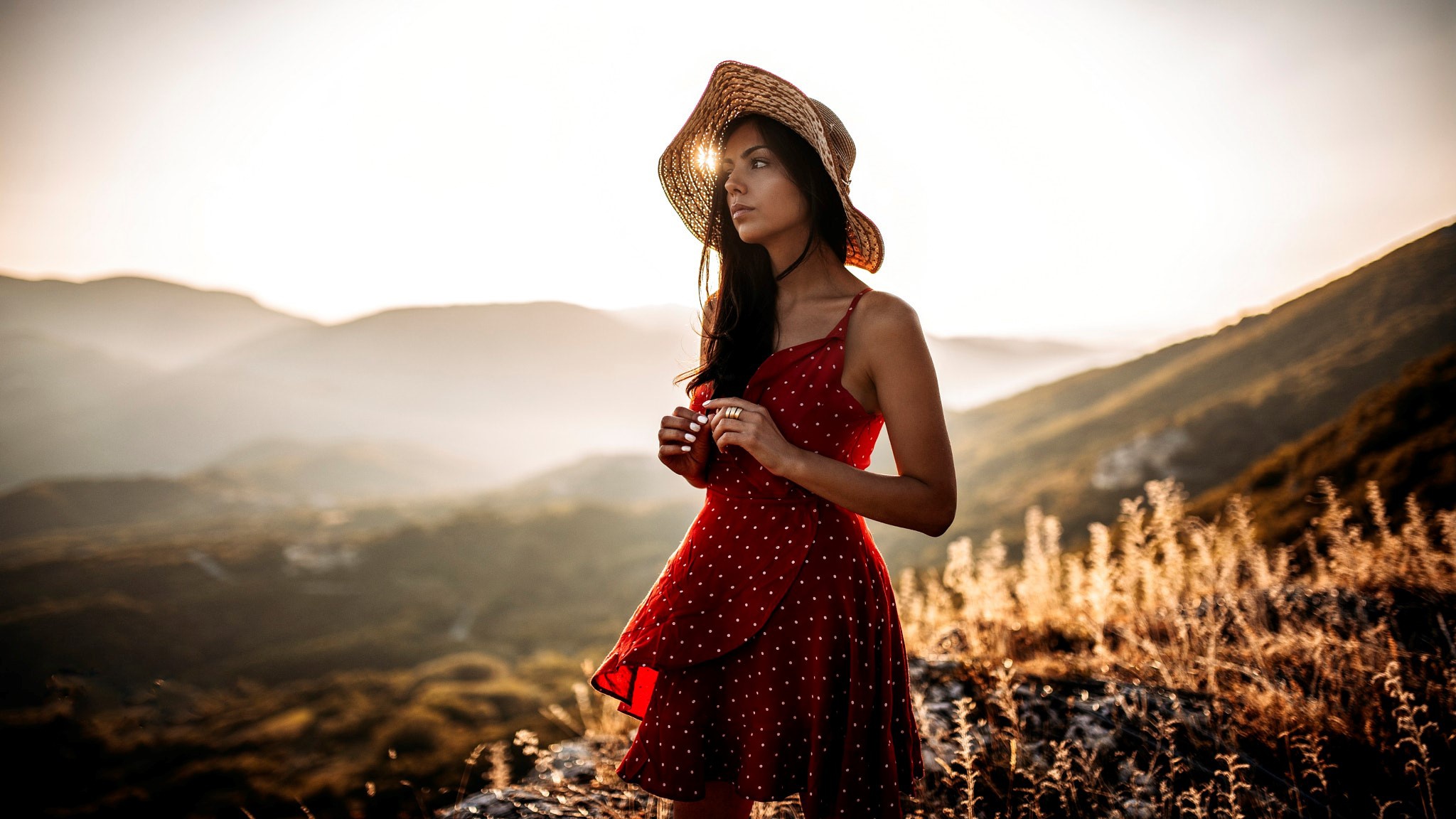 Download Woman Mood HD Wallpaper