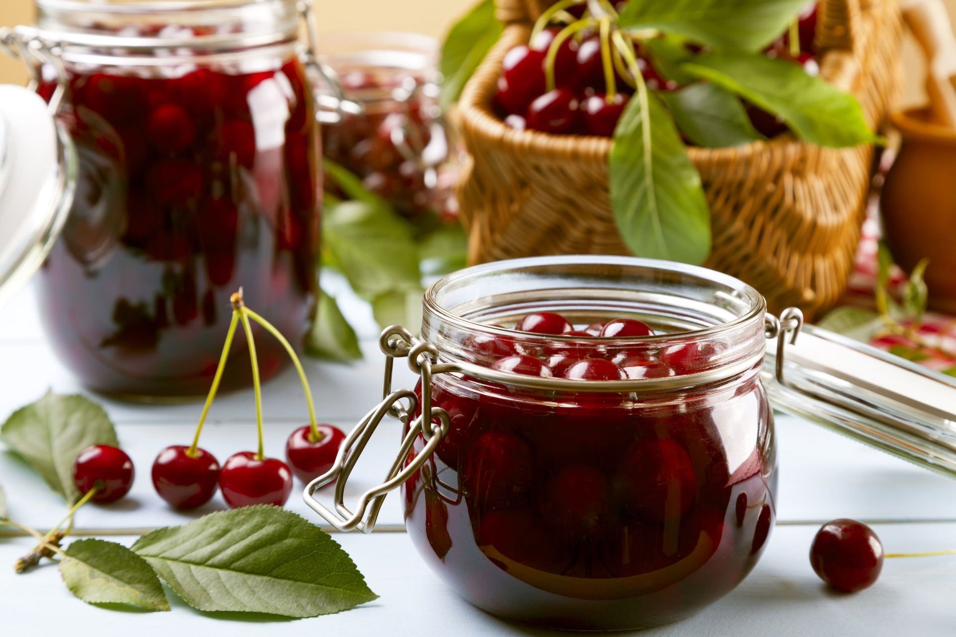 Download Still Life Fruit Cherry Food Jam HD Wallpaper