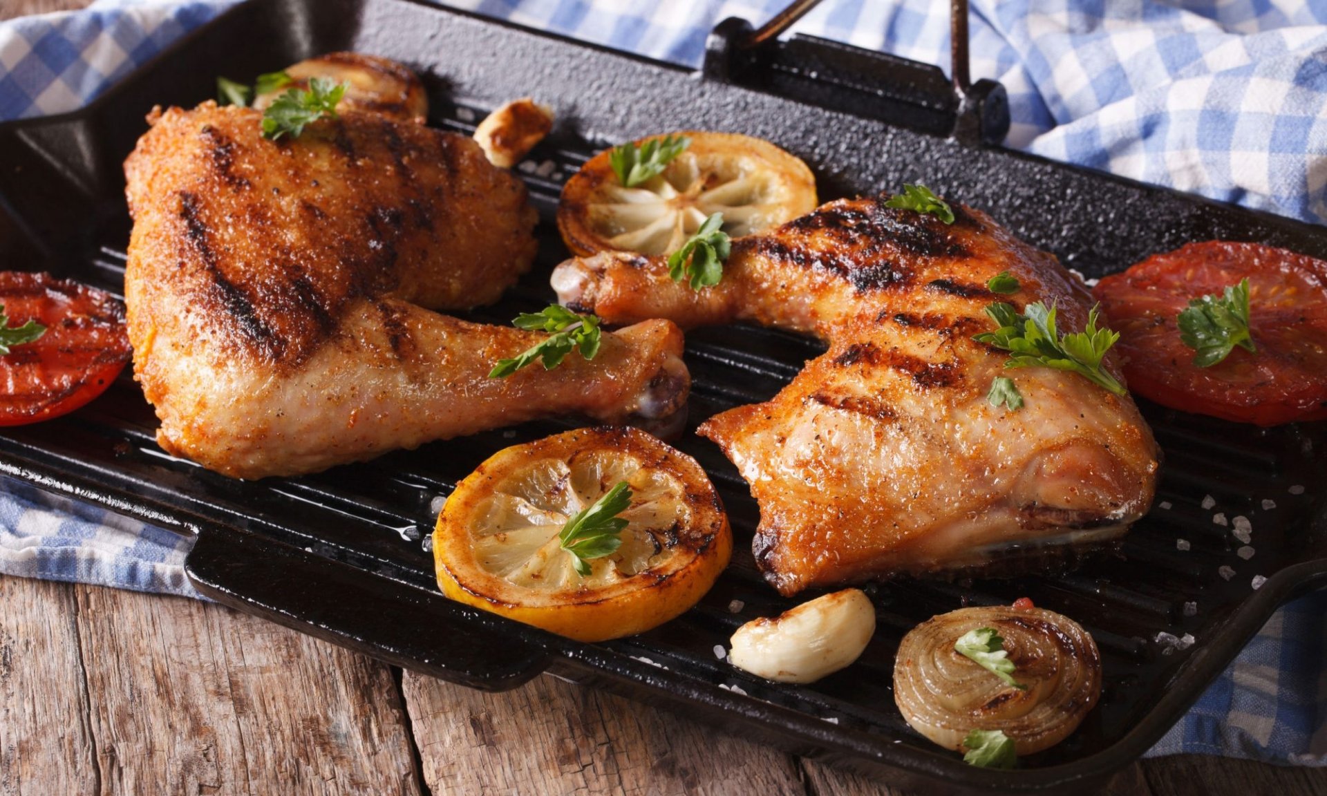 Download Vegetable Meat Food Chicken HD Wallpaper