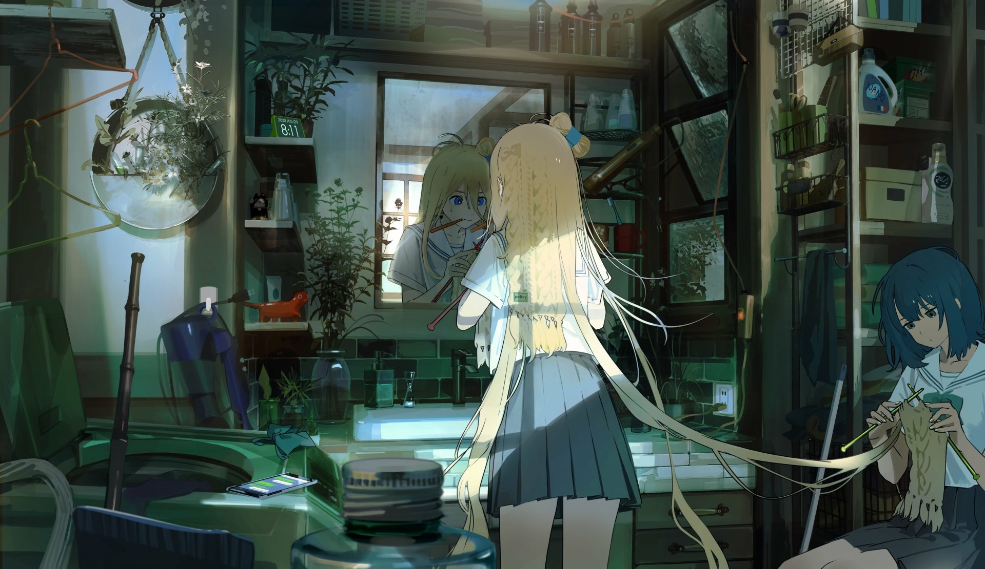 4K Ultra HD Anime Original: Serene Studio Moment by kukka | 4096x2370 ...