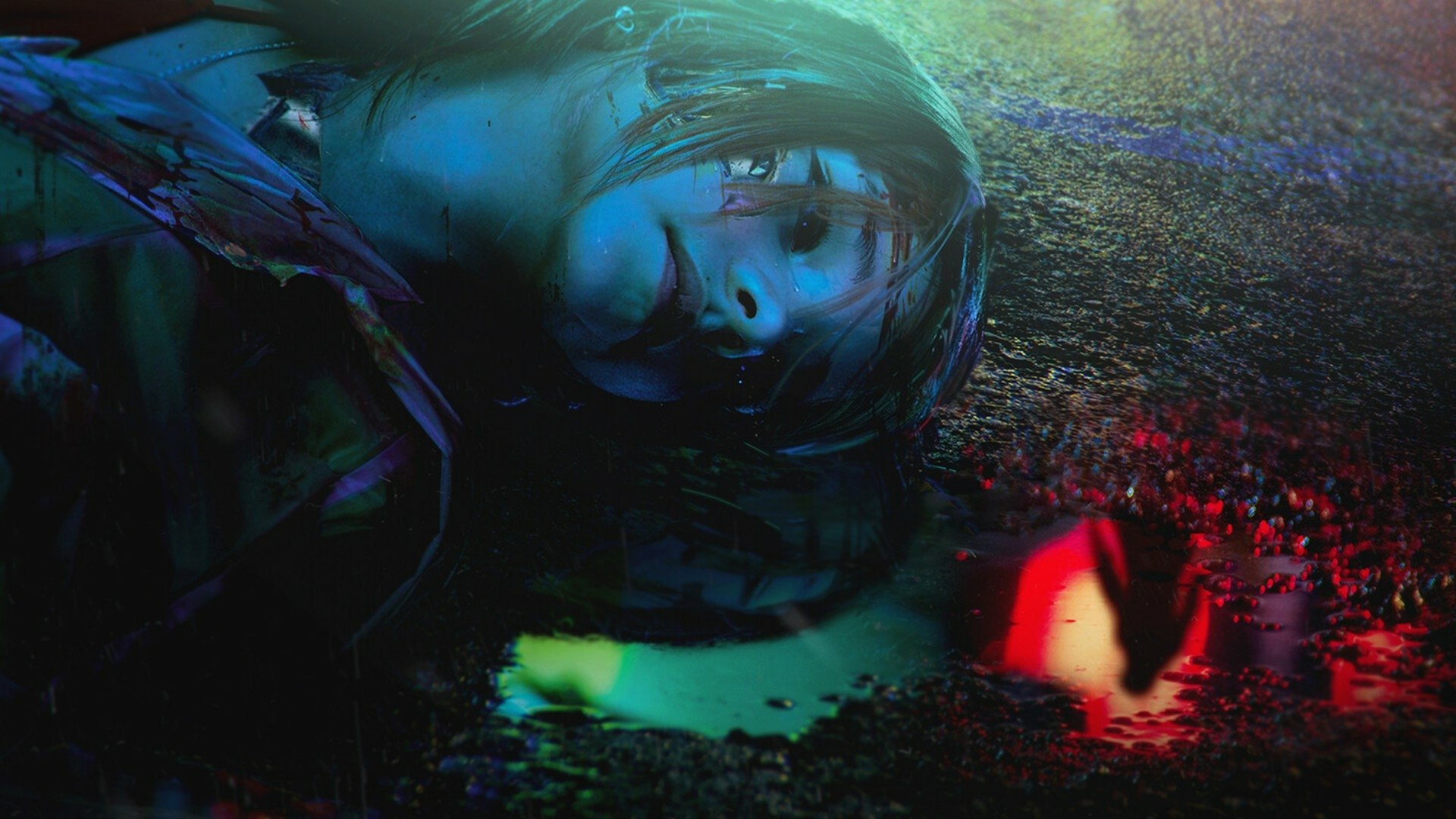 Download Cyborg Night Sci Fi Cyberpunk HD Wallpaper by Tian Zi