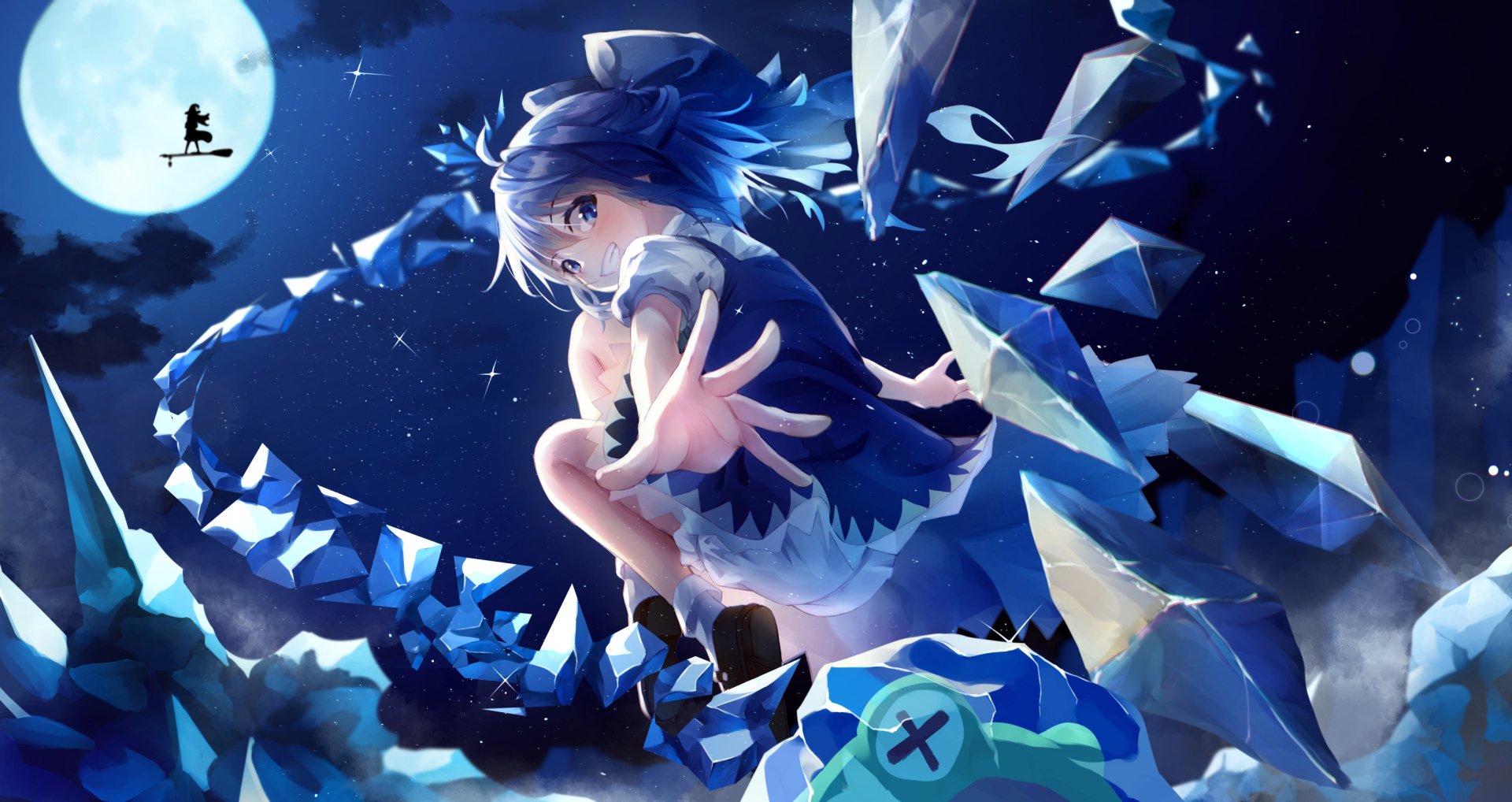 Download Blue Hair Marisa Kirisame Cirno (Touhou) Anime Touhou HD ...