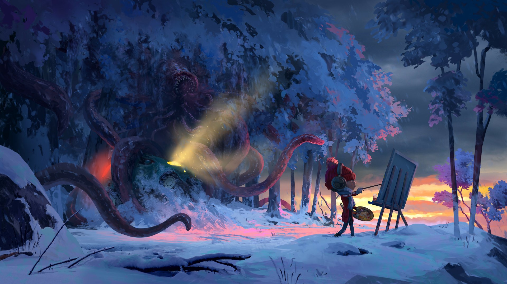 Download Winter Dark Monster HD Wallpaper by Gavin O'Donnell