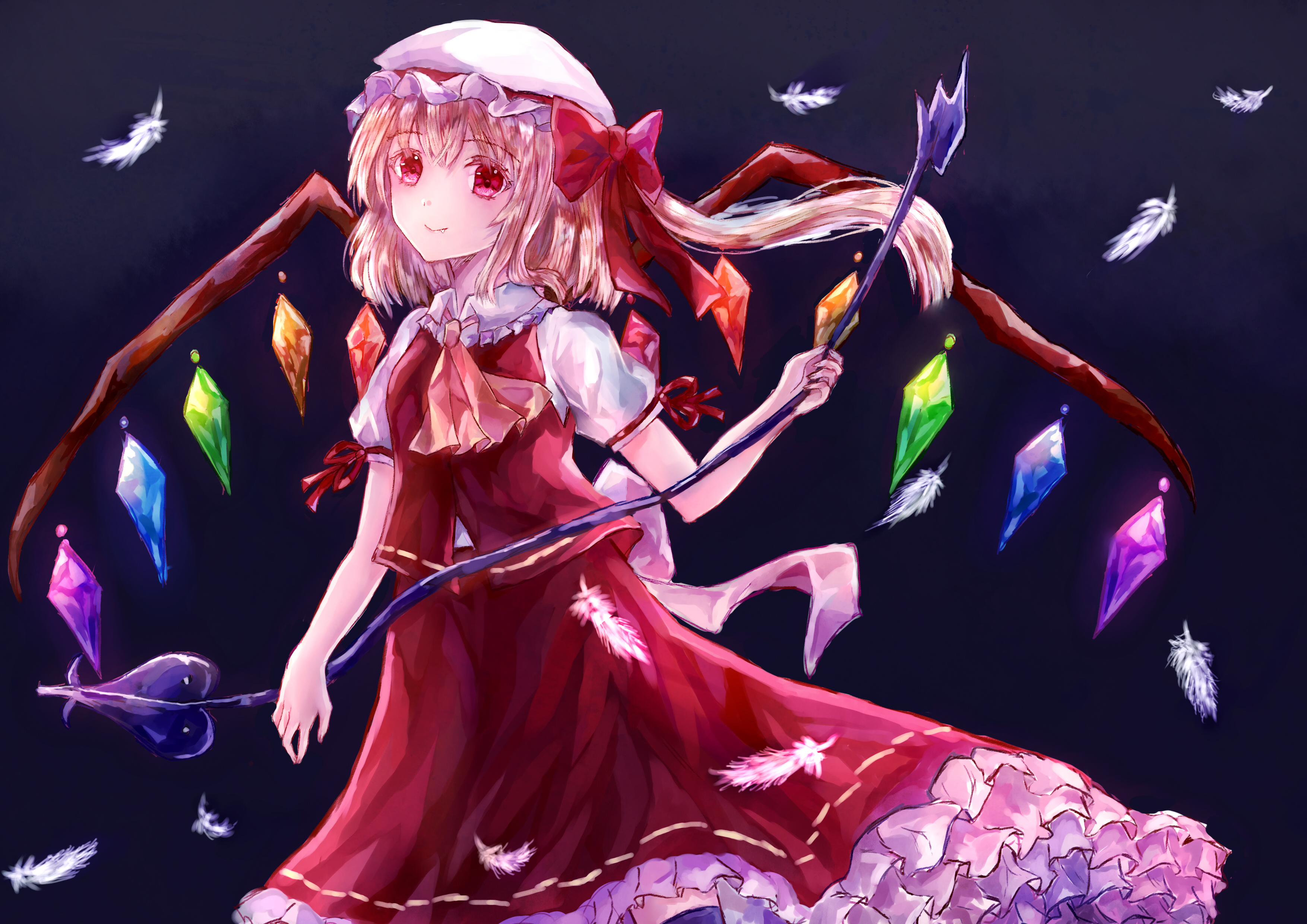 Download Flandre Scarlet Anime Touhou HD Wallpaper by すずしな綺雪
