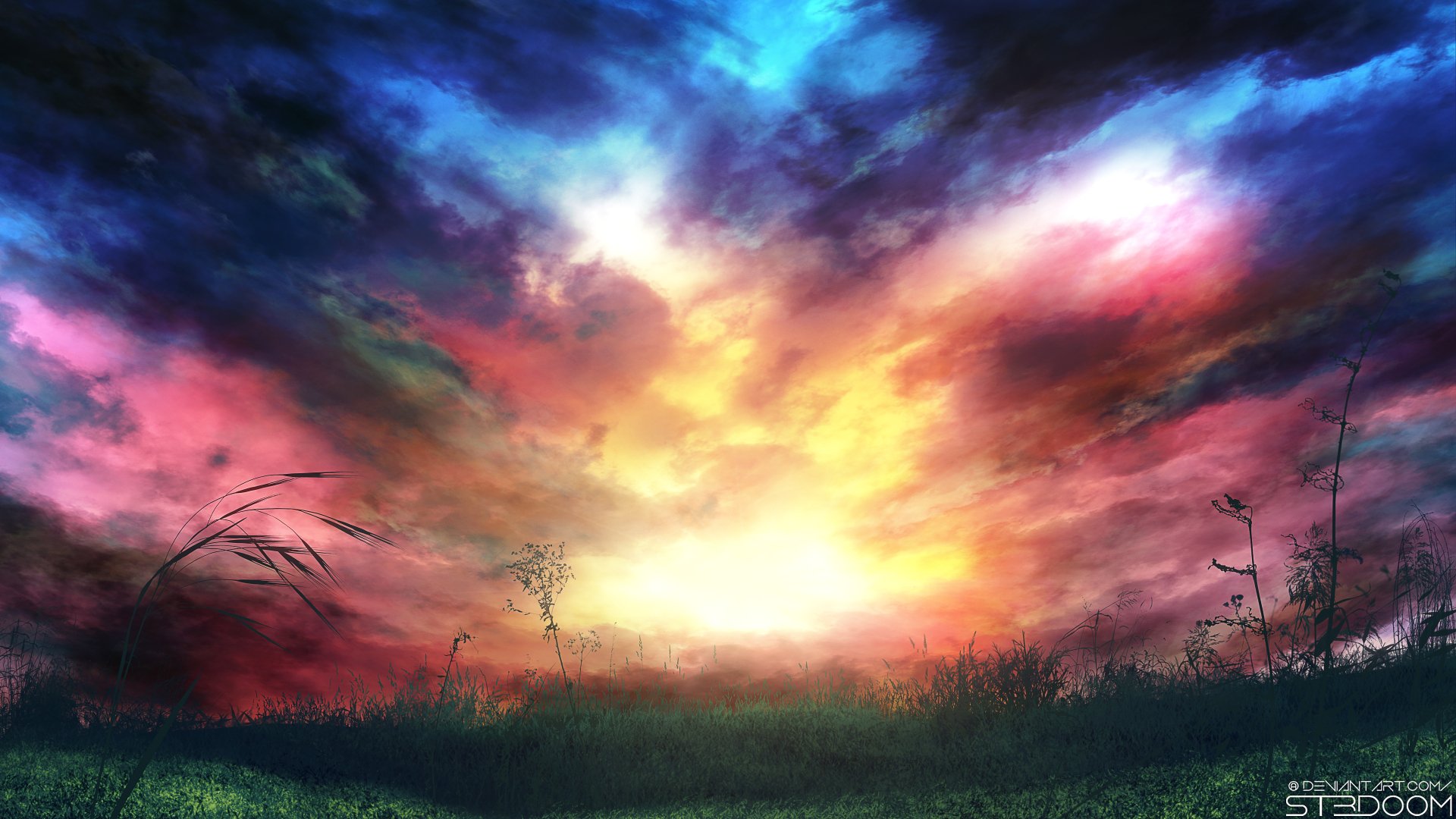 Download Landscape Dusk Artistic Sky 4k Ultra HD Wallpaper by ST3DOOM