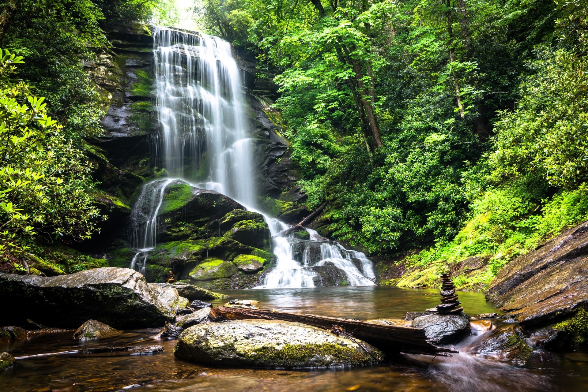 Download Nature Water Stone Waterfall 4k Ultra HD Wallpaper | 5120x3417 ...