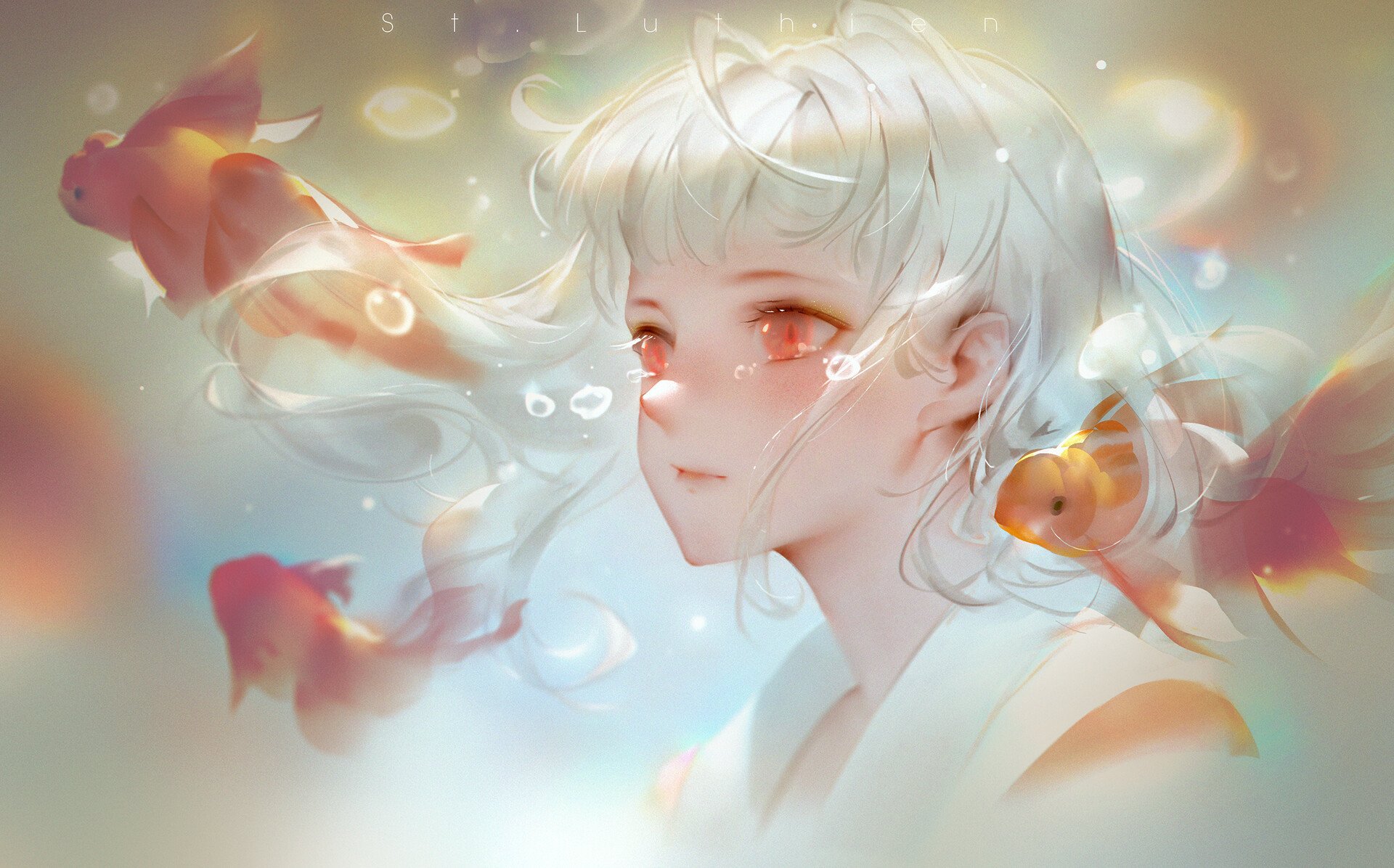 Child's Goldfish Dream — Artistic HD Wallpaper by St Luthien