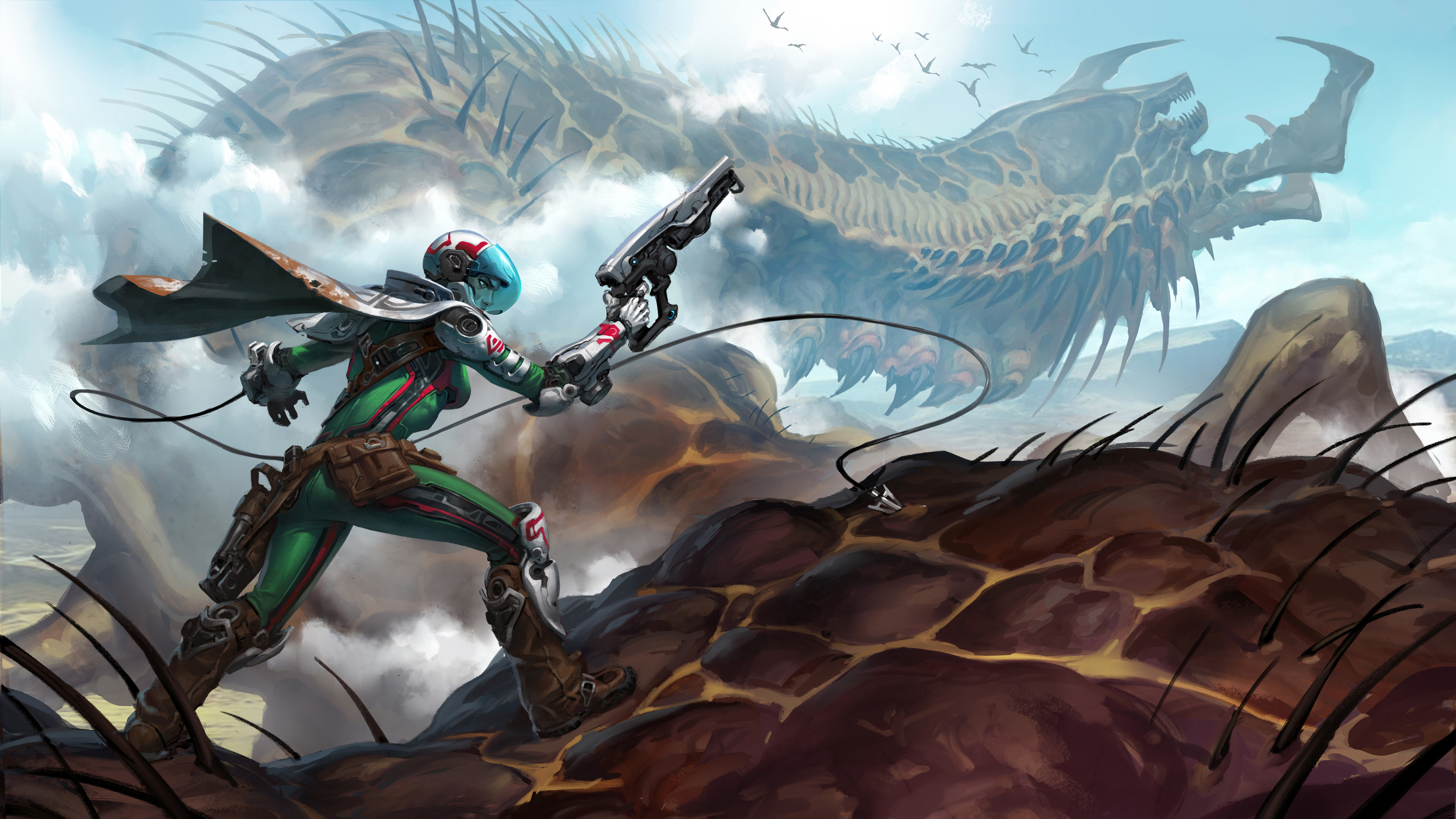 Download Weapon Creature Woman Warrior Sci Fi Woman Warrior HD ...